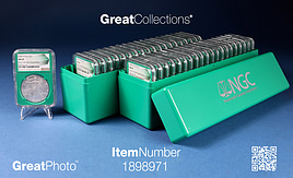 1986 - 2019 $1 Silver Eagle Date Run NGC MS-69 (Green Monster Box Frame ...