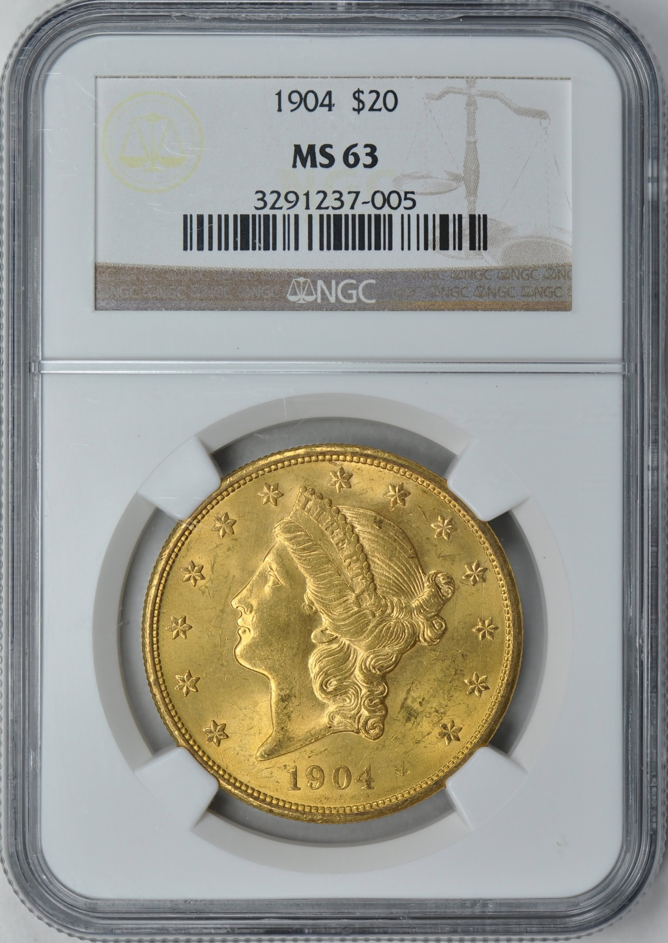 1904 Liberty Gold Double Eagle NGC MS-63 (Item 108736) | GreatCollections Coin Auctions