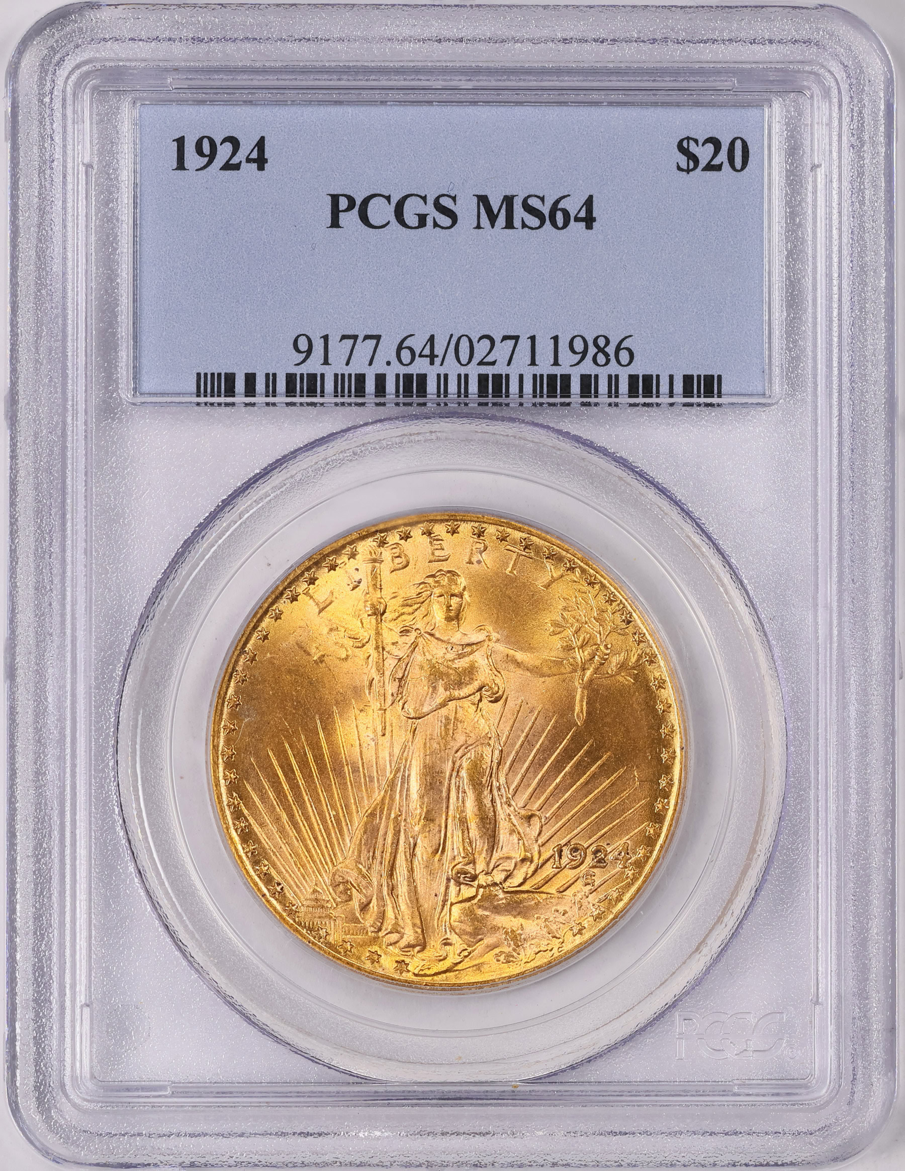 1924 Saint-Gaudens Gold Double Eagle PCGS MS-64 (Item 1208265) | GreatCollections Coin Auctions
