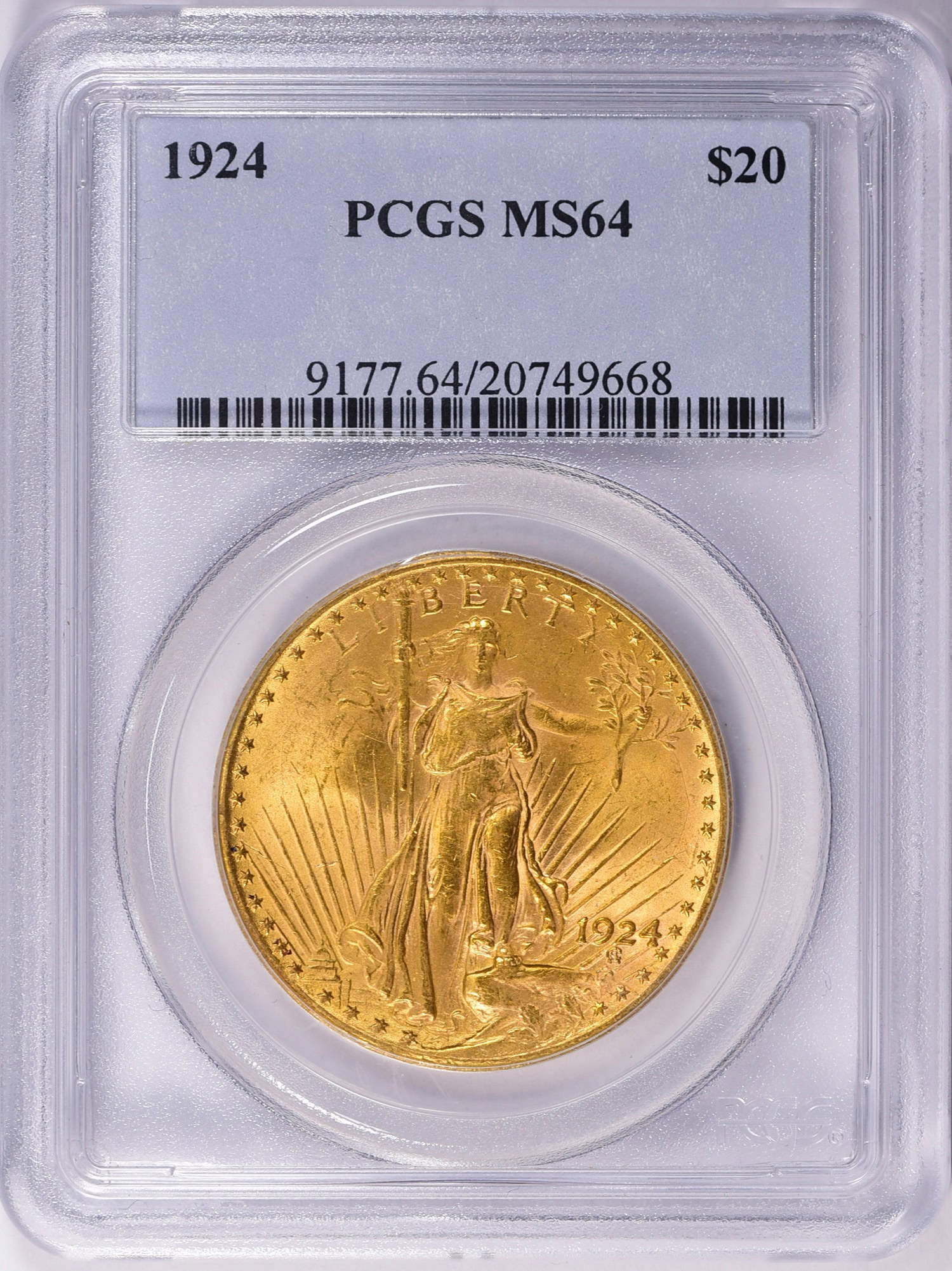 1924 Saint-Gaudens Gold Double Eagle PCGS MS-64 (Item 1240232) | GreatCollections Coin Auctions