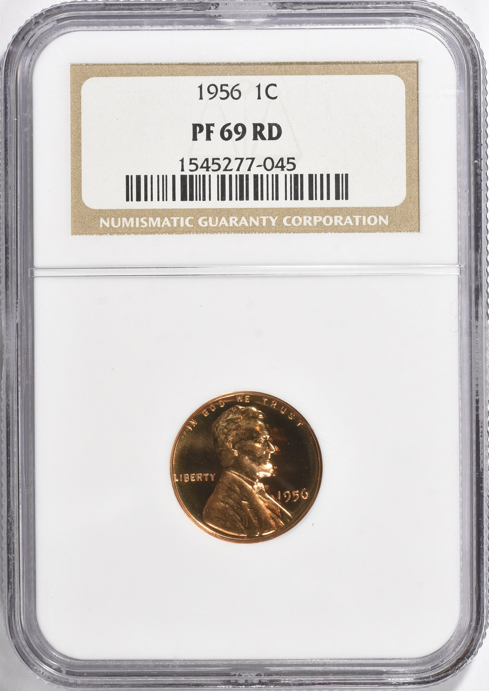 1956 Lincoln Cent NGC Proof-69 RD (Item 1288827) | GreatCollections ...