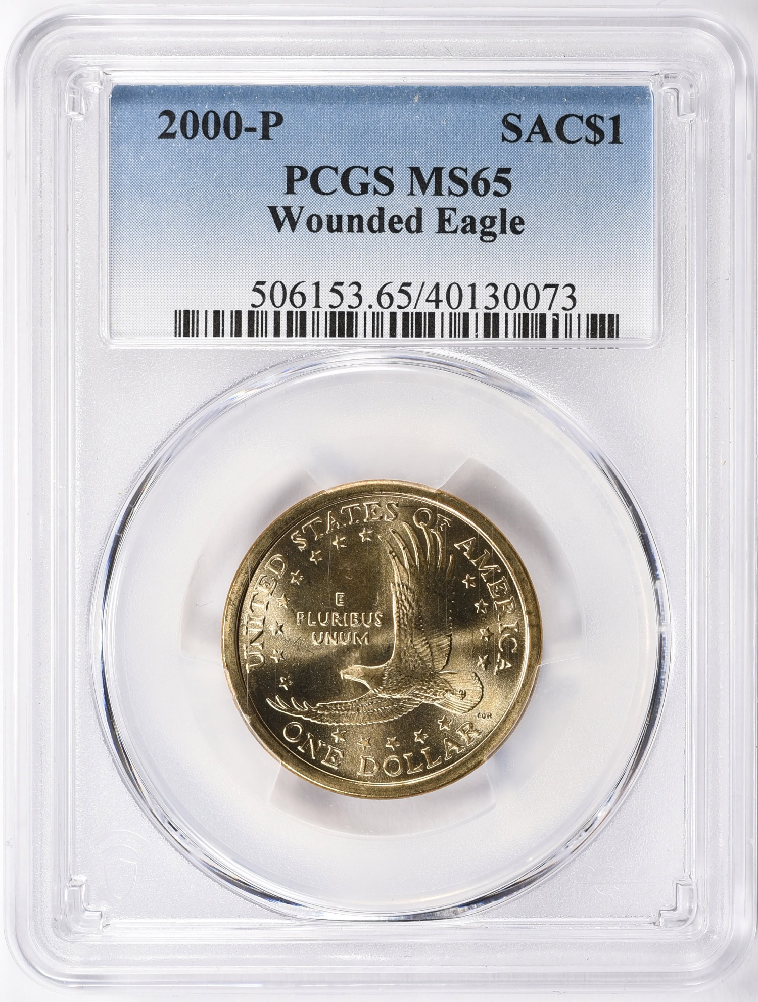 2000-P Sacagawea Dollar Wounded Eagle PCGS MS-65 (Item 1304199 ...