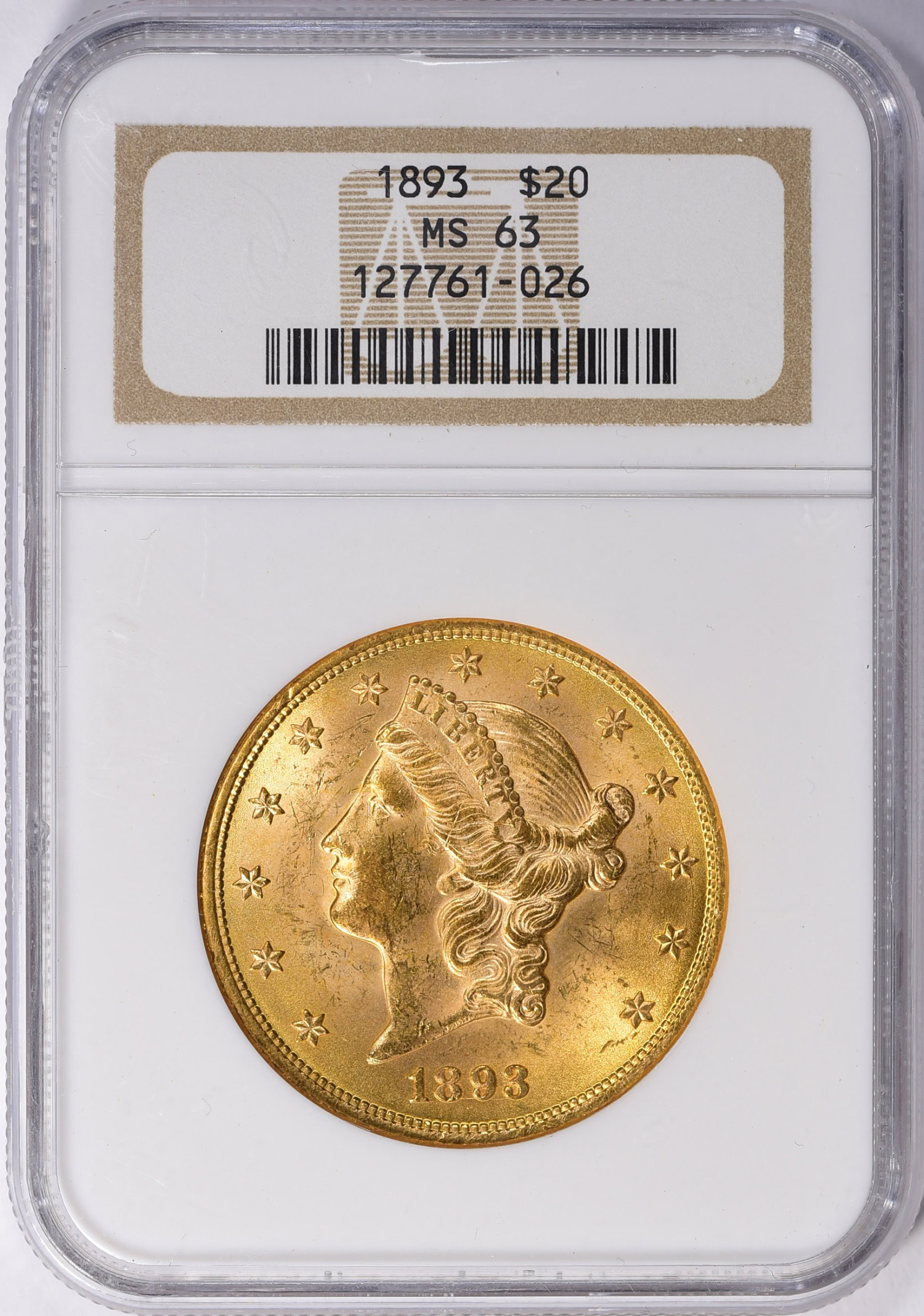 1893 Liberty Gold Double Eagle NGC MS-63 (Item 1350278) | GreatCollections Coin Auctions