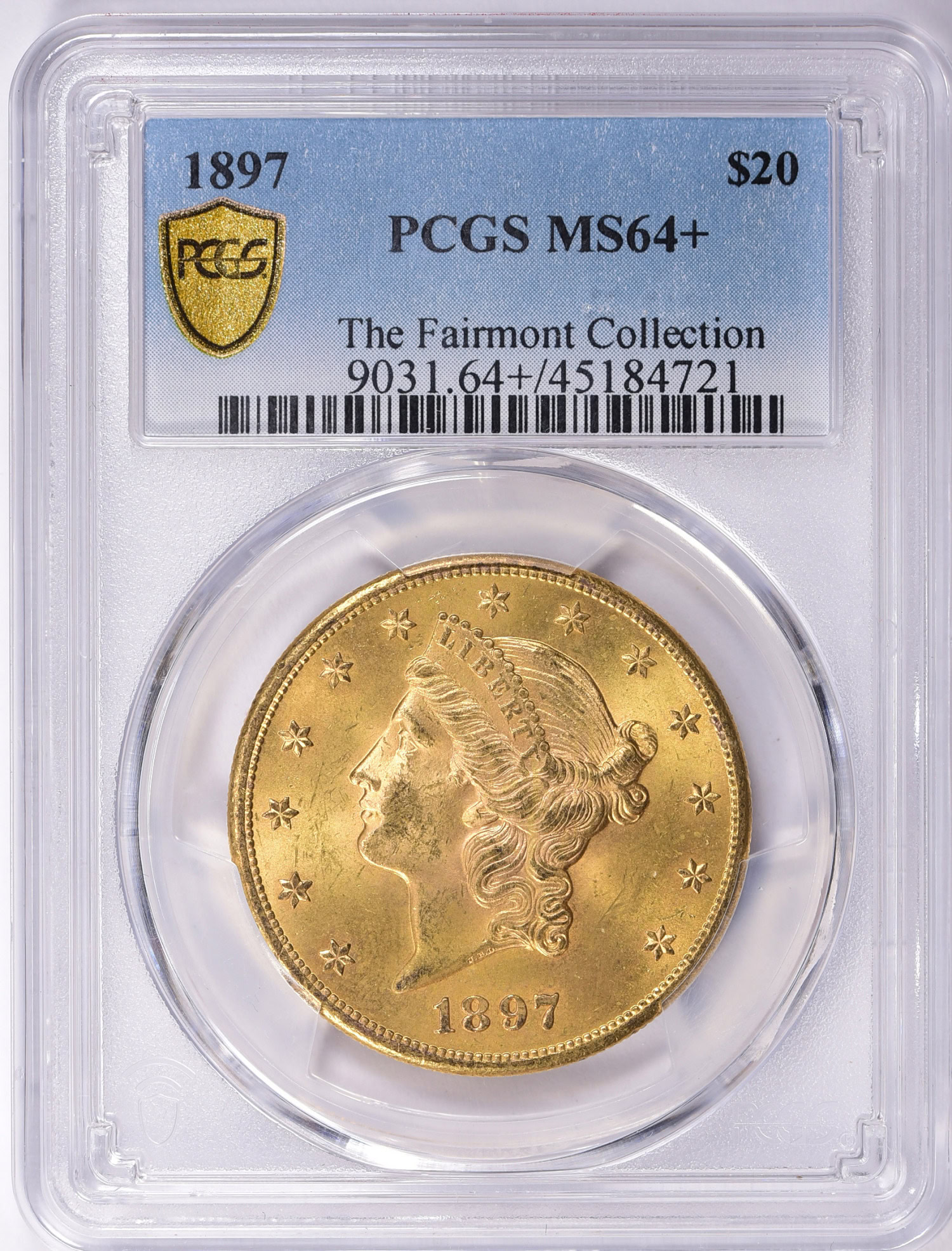 1897 Liberty Gold Double Eagle PCGS MS-64+ (The Fairmont Collection ...
