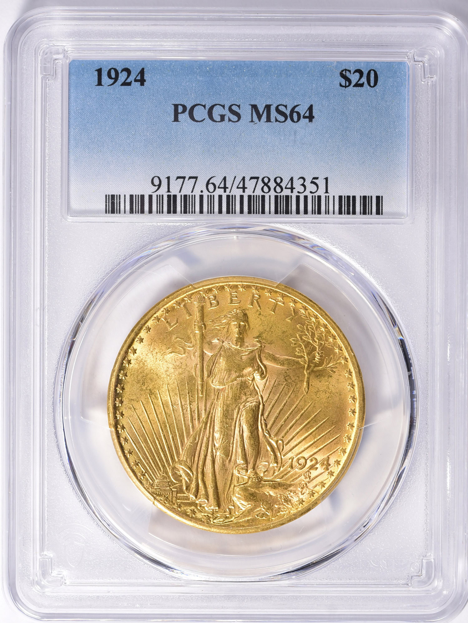 1924 Saint-Gaudens Gold Double Eagle PCGS MS-64 (Item 1375561) | GreatCollections Coin Auctions