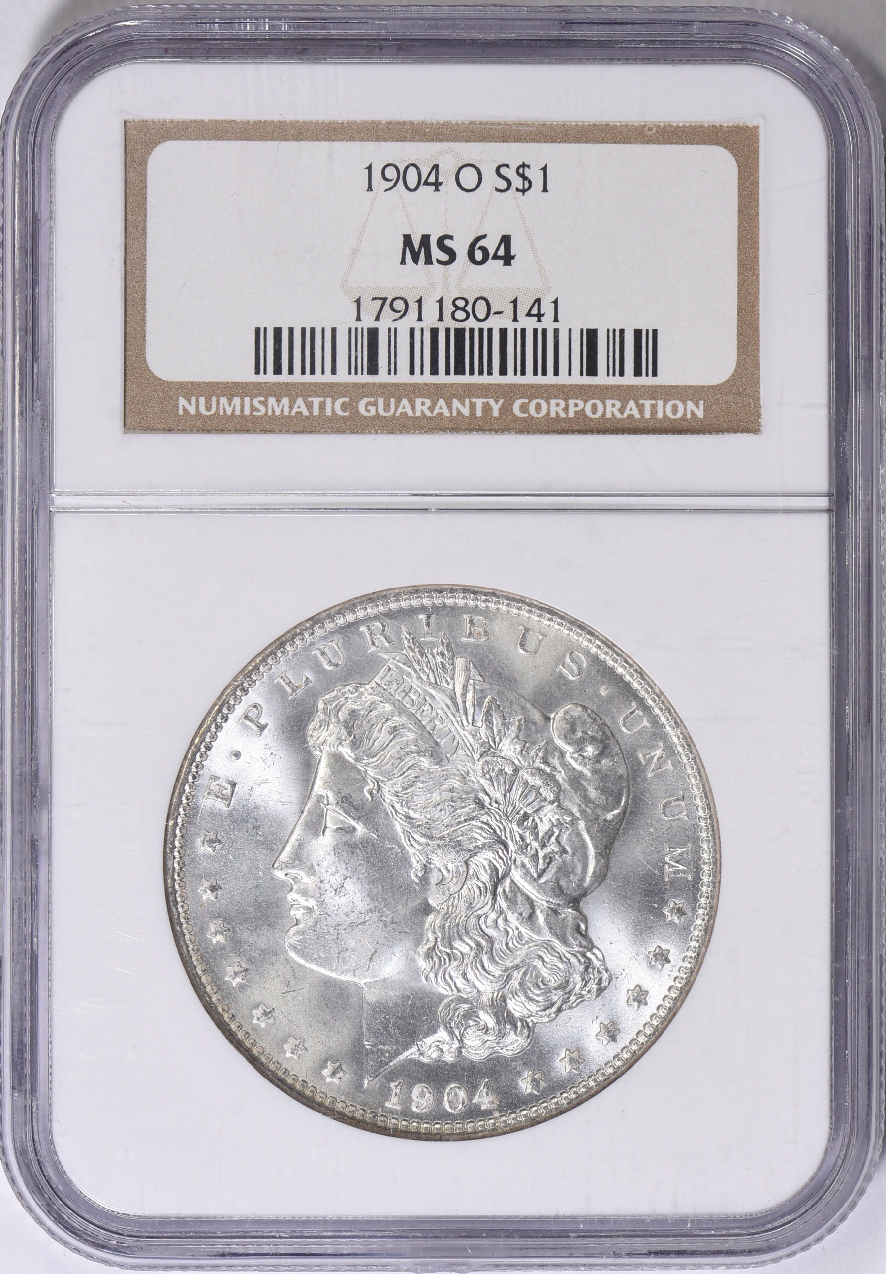 1904-O Morgan Silver Dollar NGC MS-64 (Item 1412257) | GreatCollections Coin Auctions