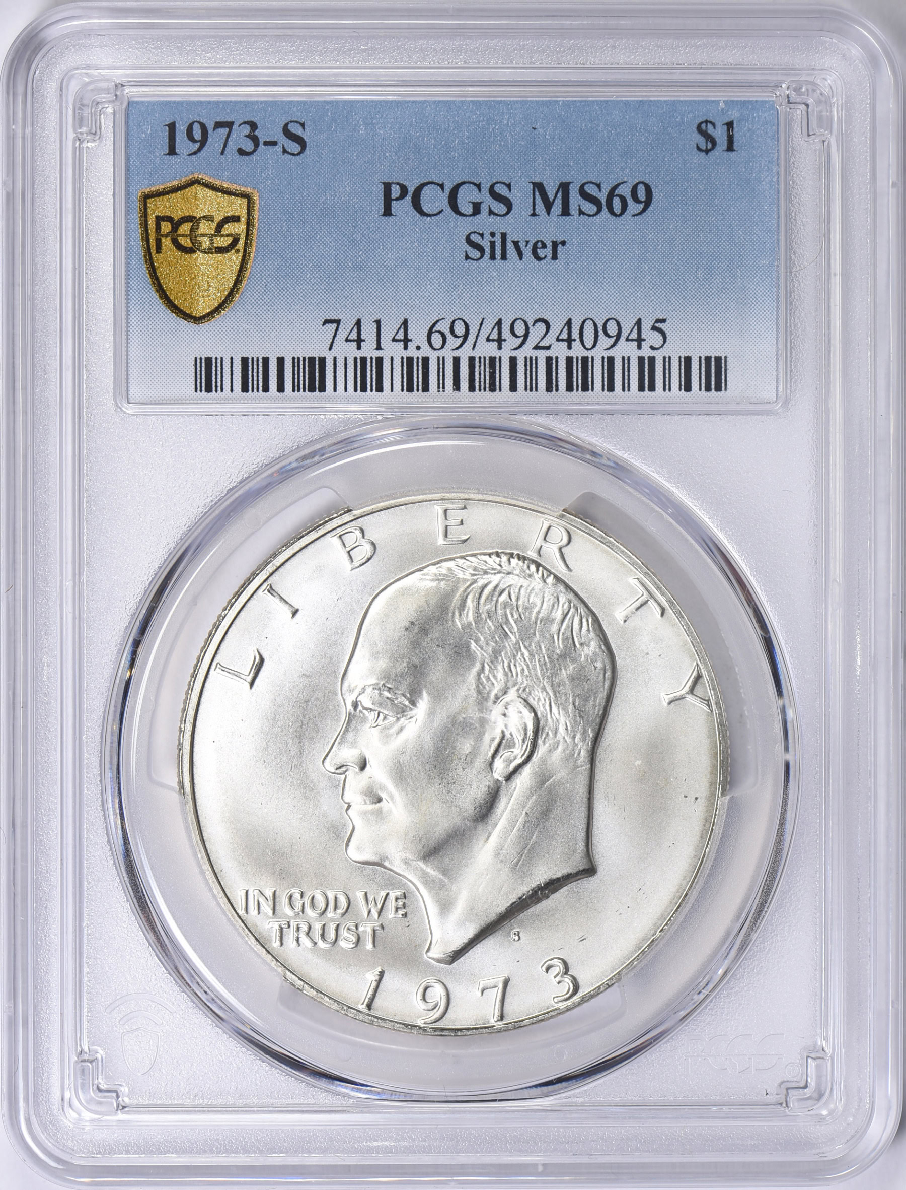 1973-S Eisenhower Dollar Silver PCGS MS-69 (Item 1445703 ...
