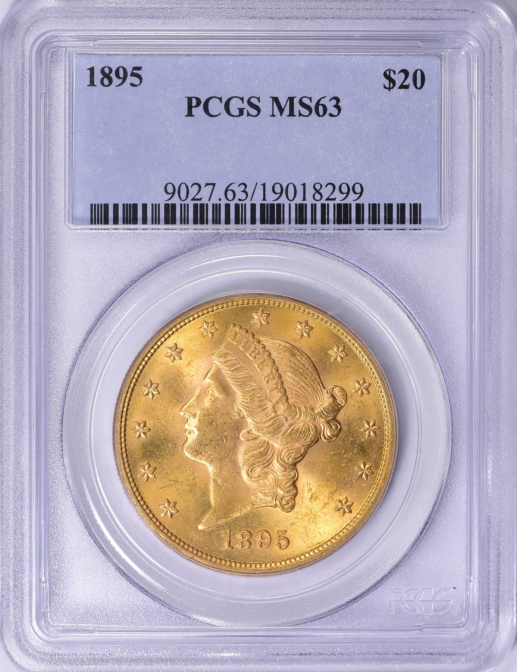 1895 Liberty Gold Double Eagle PCGS MS-63 (Item 1469304) | GreatCollections Coin Auctions