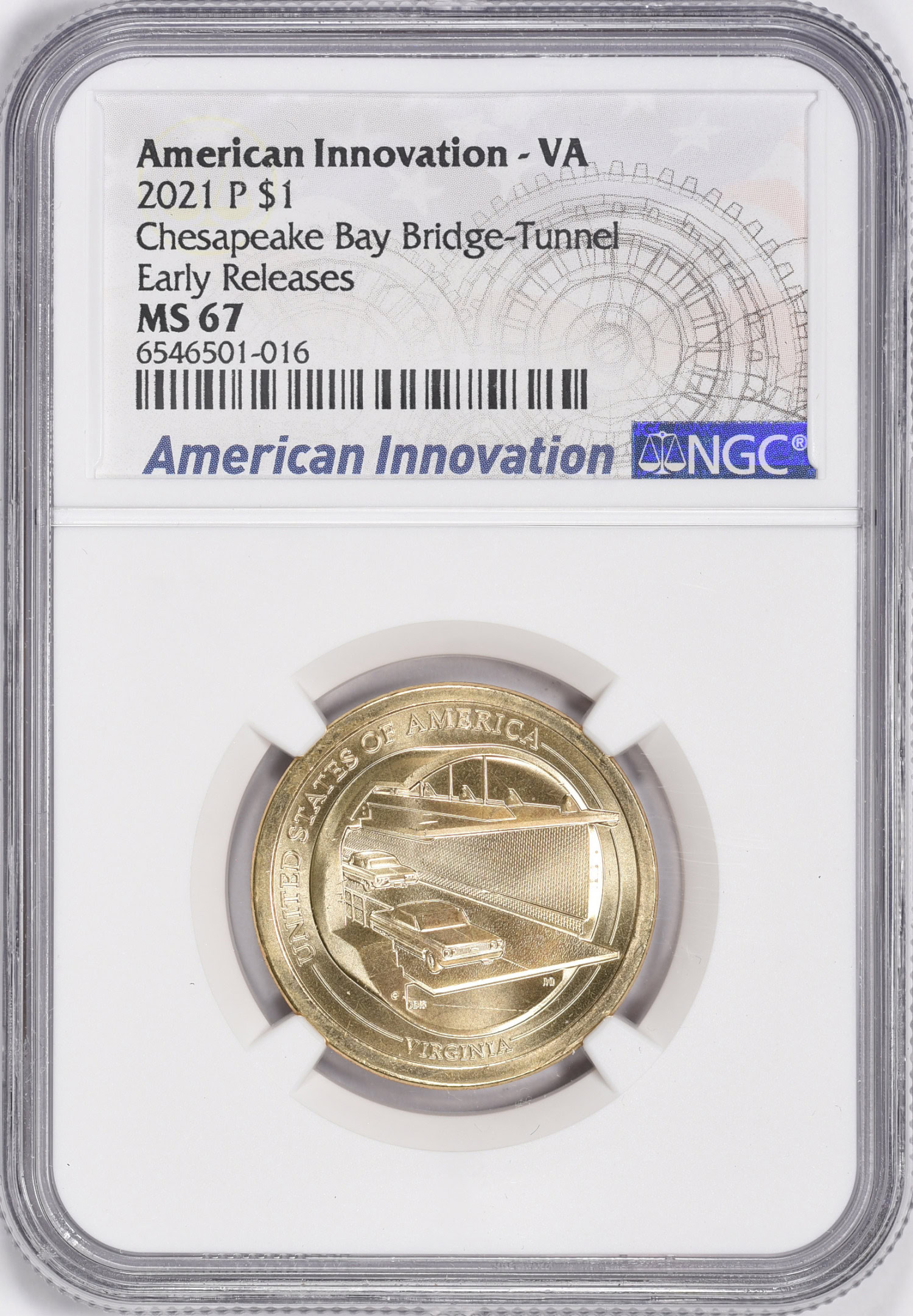 2021-P American Innovation Dollar American Innovation VA Chesapeake Bay ...