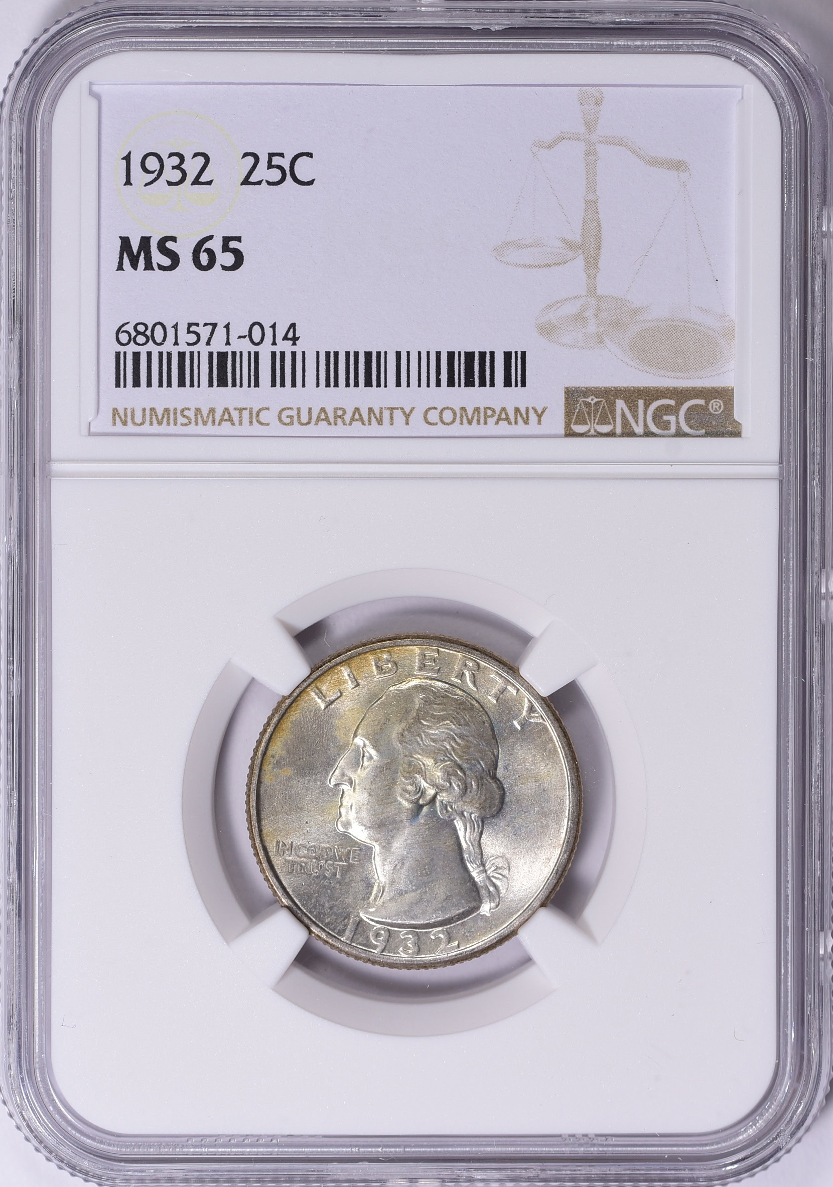 1932 Washington Quarter NGC MS-65 (Item 1490254) | GreatCollections Coin Auctions