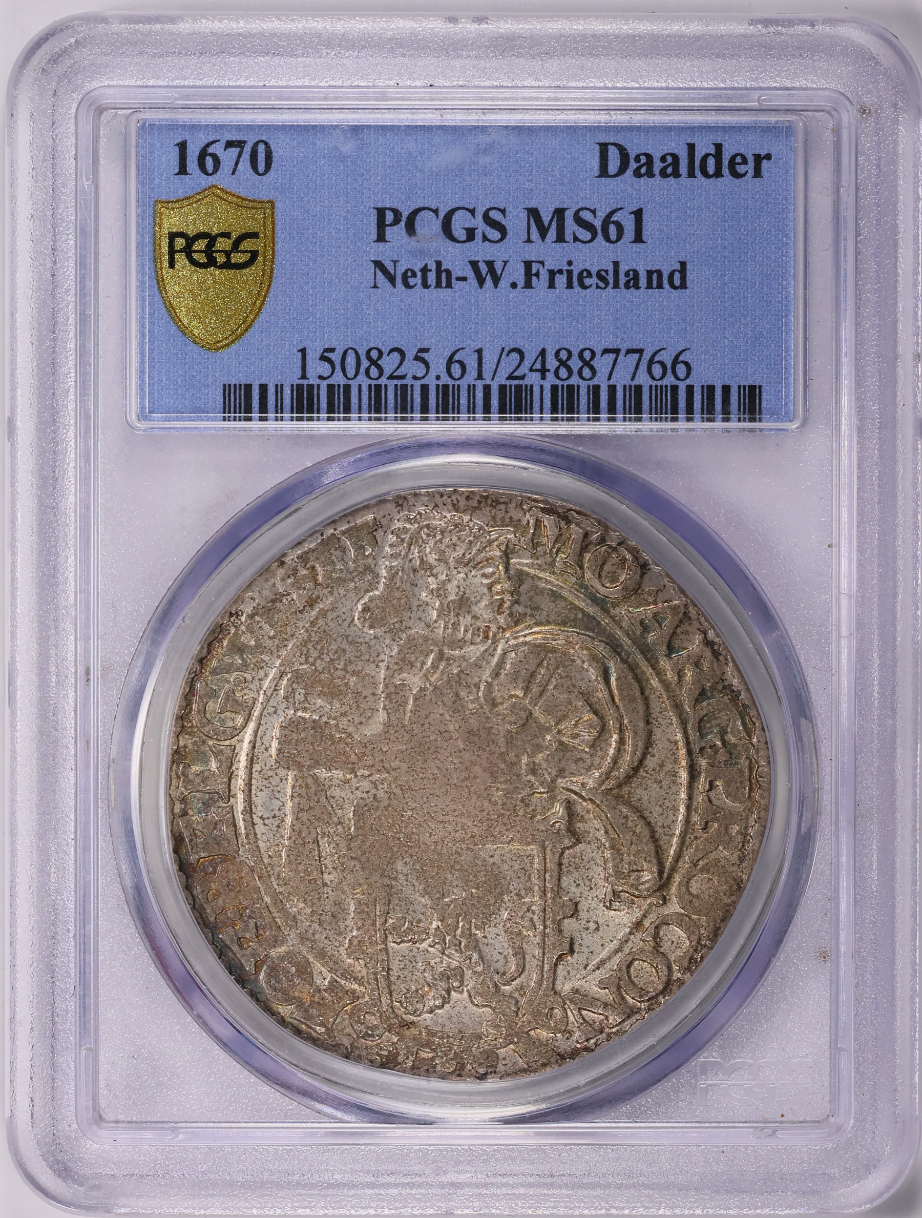 Netherlands - West Friesland 1670 Silver Lion Daalder Dav-4870 PCGS MS ...