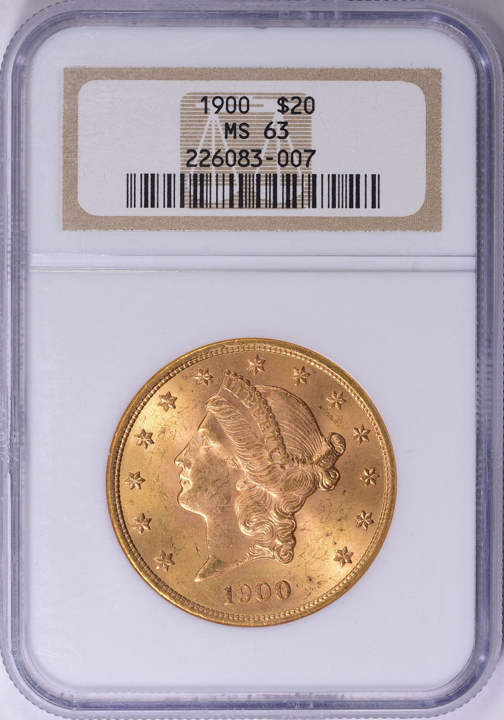 1900 Liberty Gold Double Eagle NGC MS-63 (Item 1509654) | GreatCollections Coin Auctions