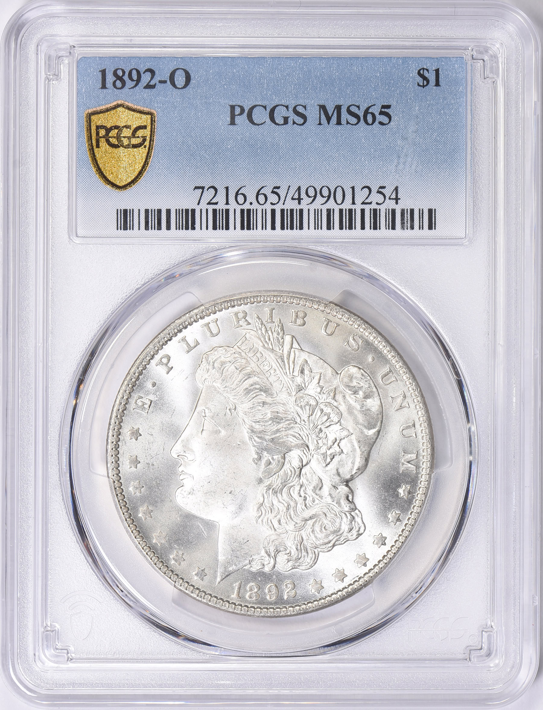 1892-O Morgan Silver Dollar PCGS MS-65 (Item 1517069) | GreatCollections Coin Auctions