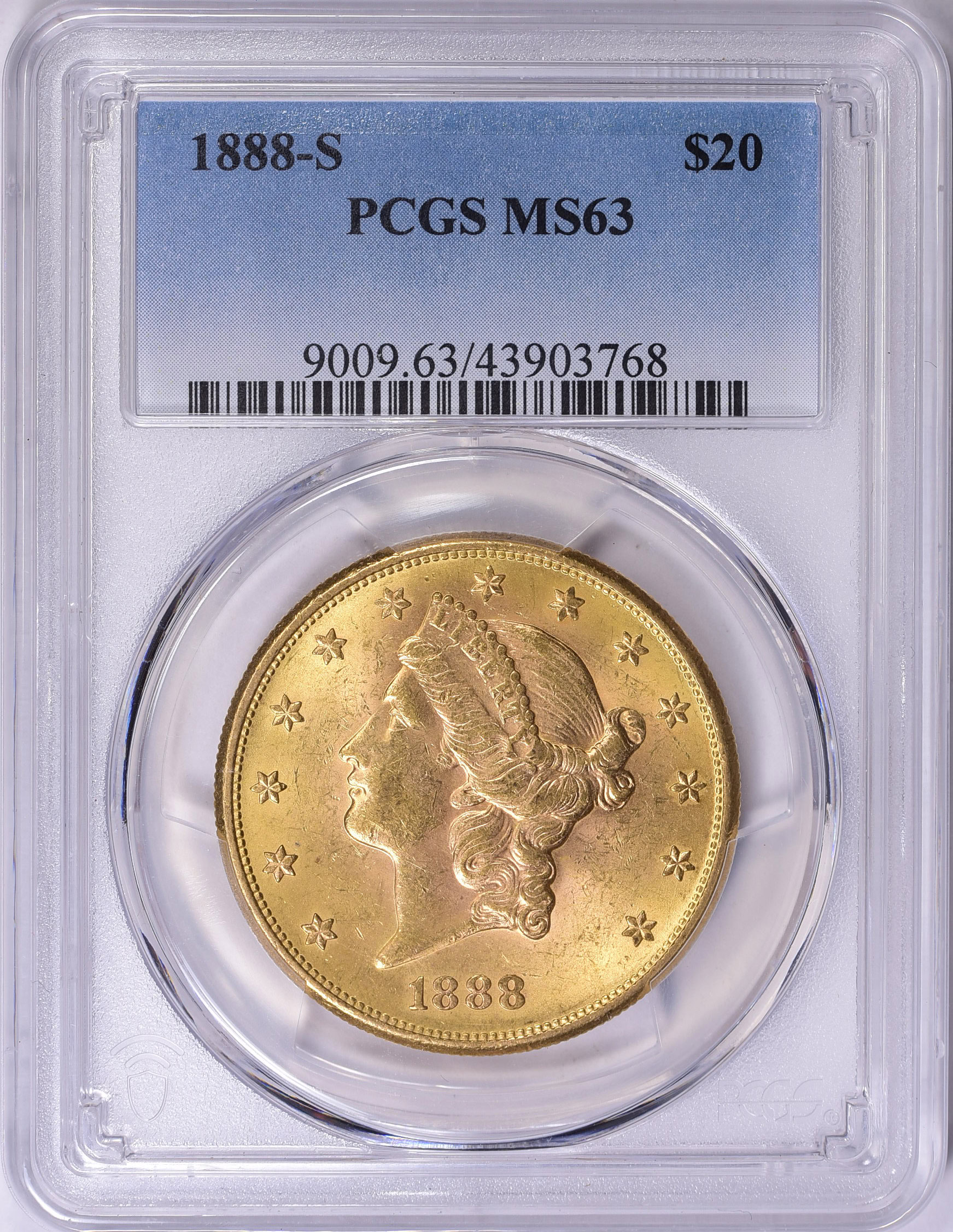1888-S Liberty Gold Double Eagle PCGS MS-63 (Item 1520236) | GreatCollections Coin Auctions