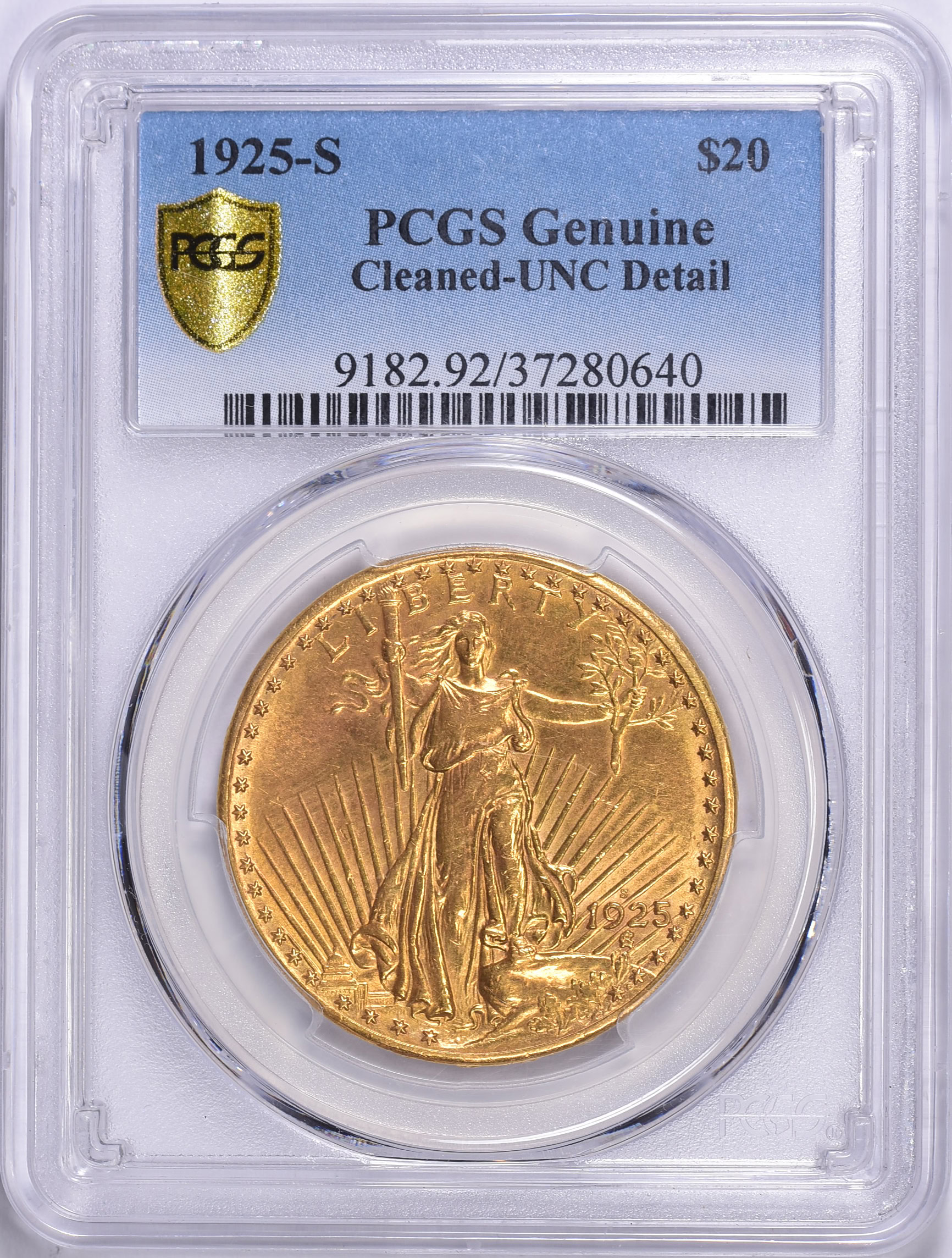 1925-S Saint-Gaudens Gold Double Eagle PCGS Genuine Unc Details (Item 1535365 ...