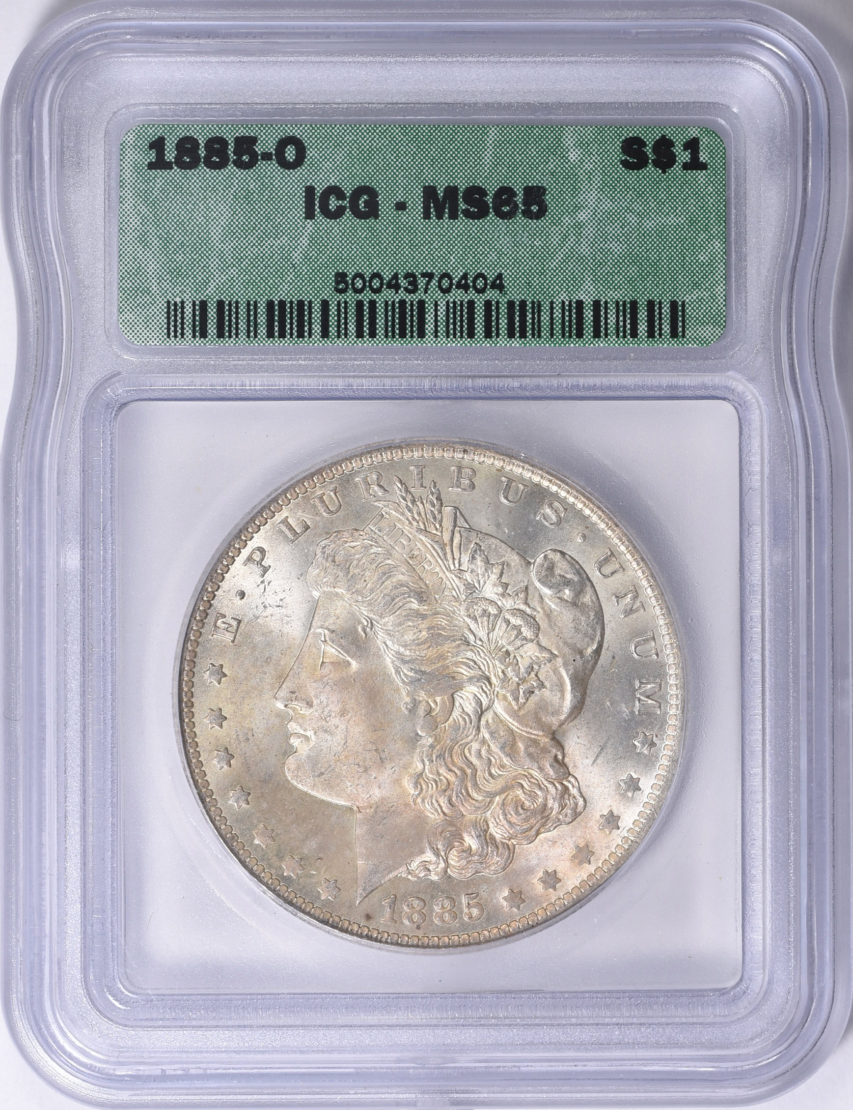 1885-O Morgan Silver Dollar ICG MS-65 (Item 1548738) | GreatCollections Coin Auctions