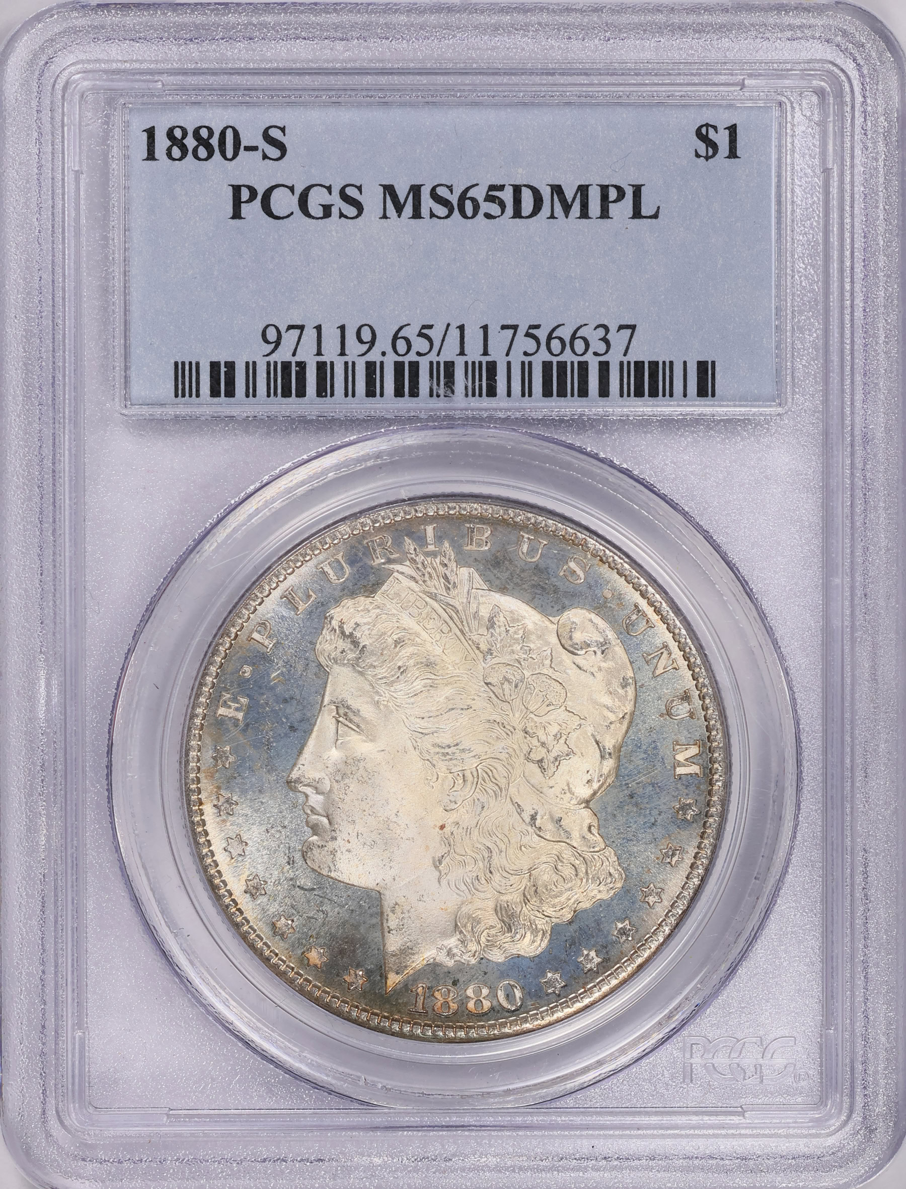 1880-S Morgan Silver Dollar PCGS MS-65 DMPL (Item 1564077 ...