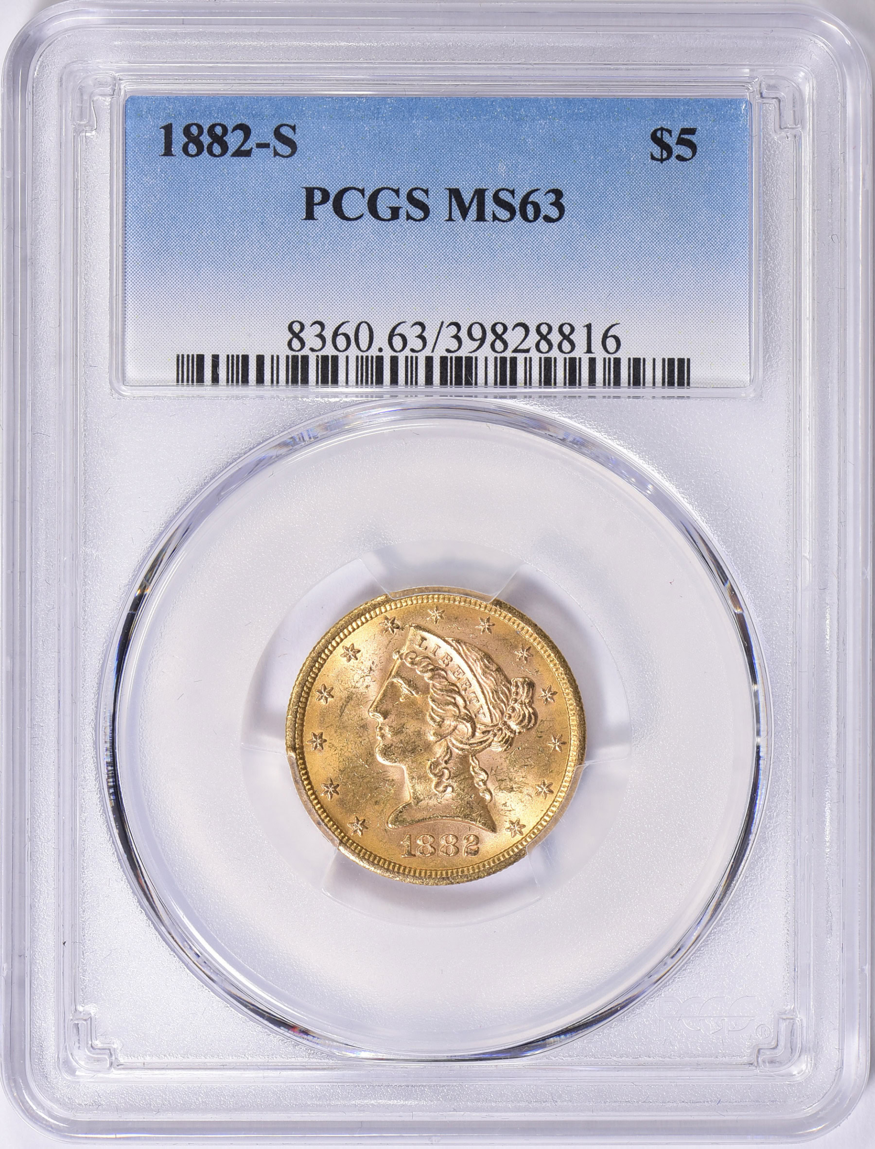 1882-S Liberty Gold Half Eagle PCGS MS-63 (Item 1565741 ...