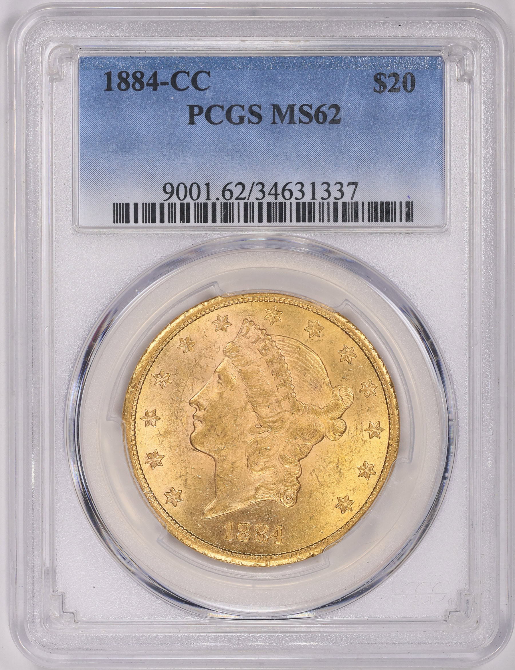 1884-CC Liberty Gold Double Eagle PCGS MS-62 (Item 1569569) | GreatCollections Coin Auctions