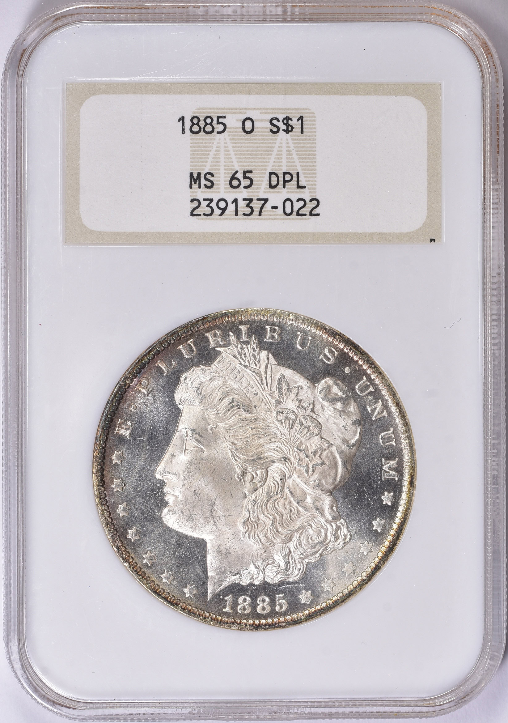 1885-O Morgan Silver Dollar NGC MS-65 DMPL OH (Toned) (Item 1578163) | GreatCollections Coin ...