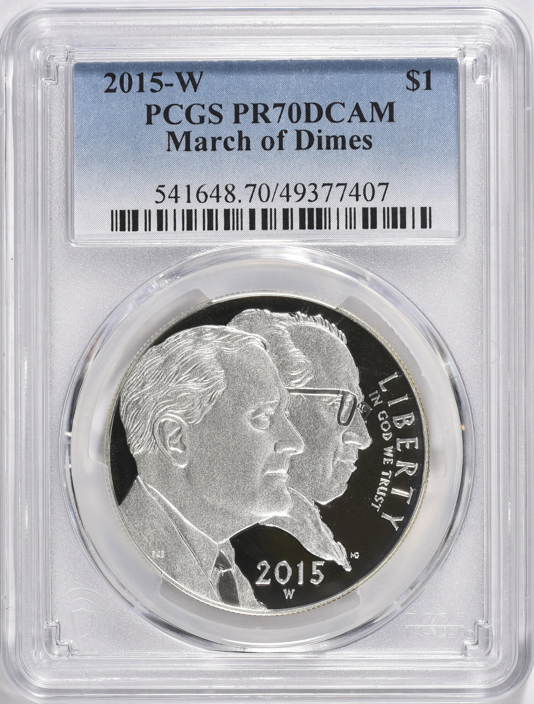 2015-W March of Dimes Silver Dollar PCGS Proof-70 DCAM (Item 1579733 ...