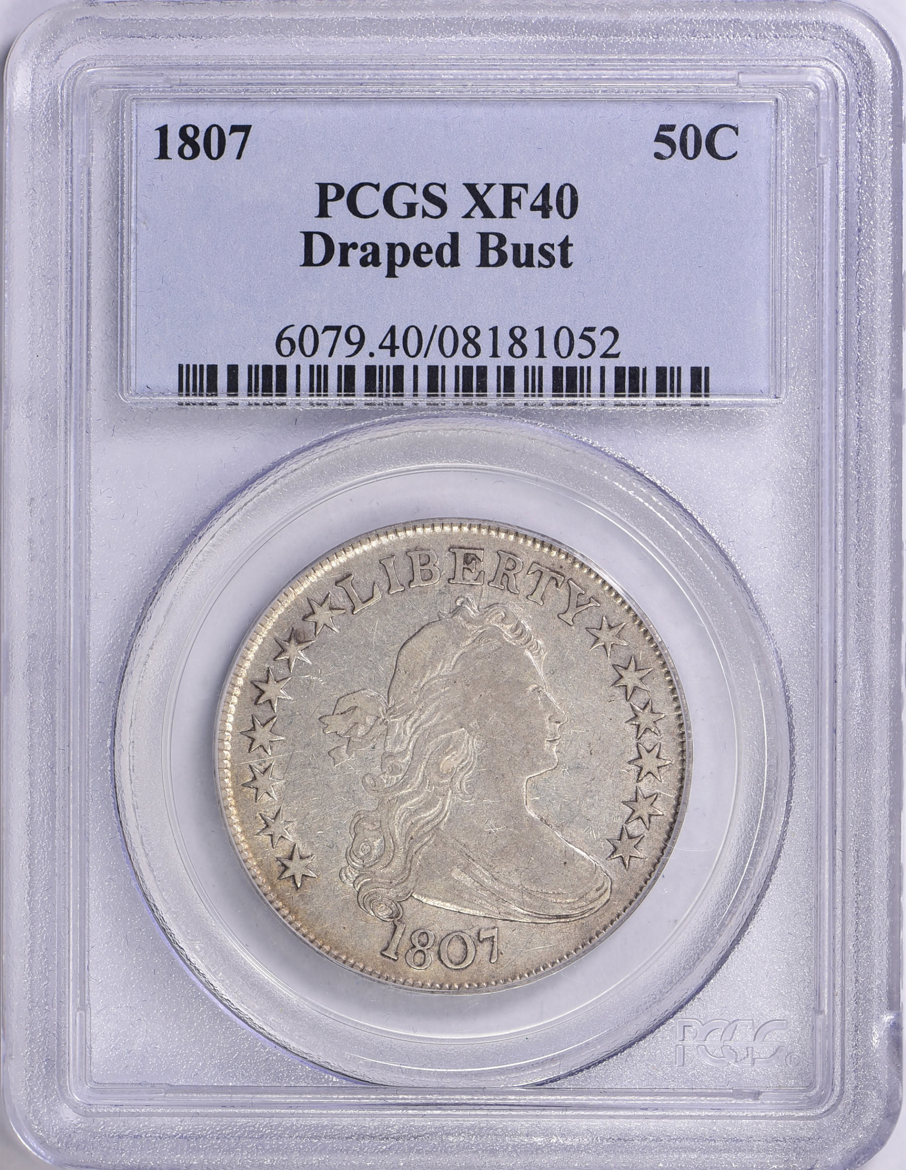 1807 Draped Bust Half Dollar PCGS XF-40 (Item 1580186 ...