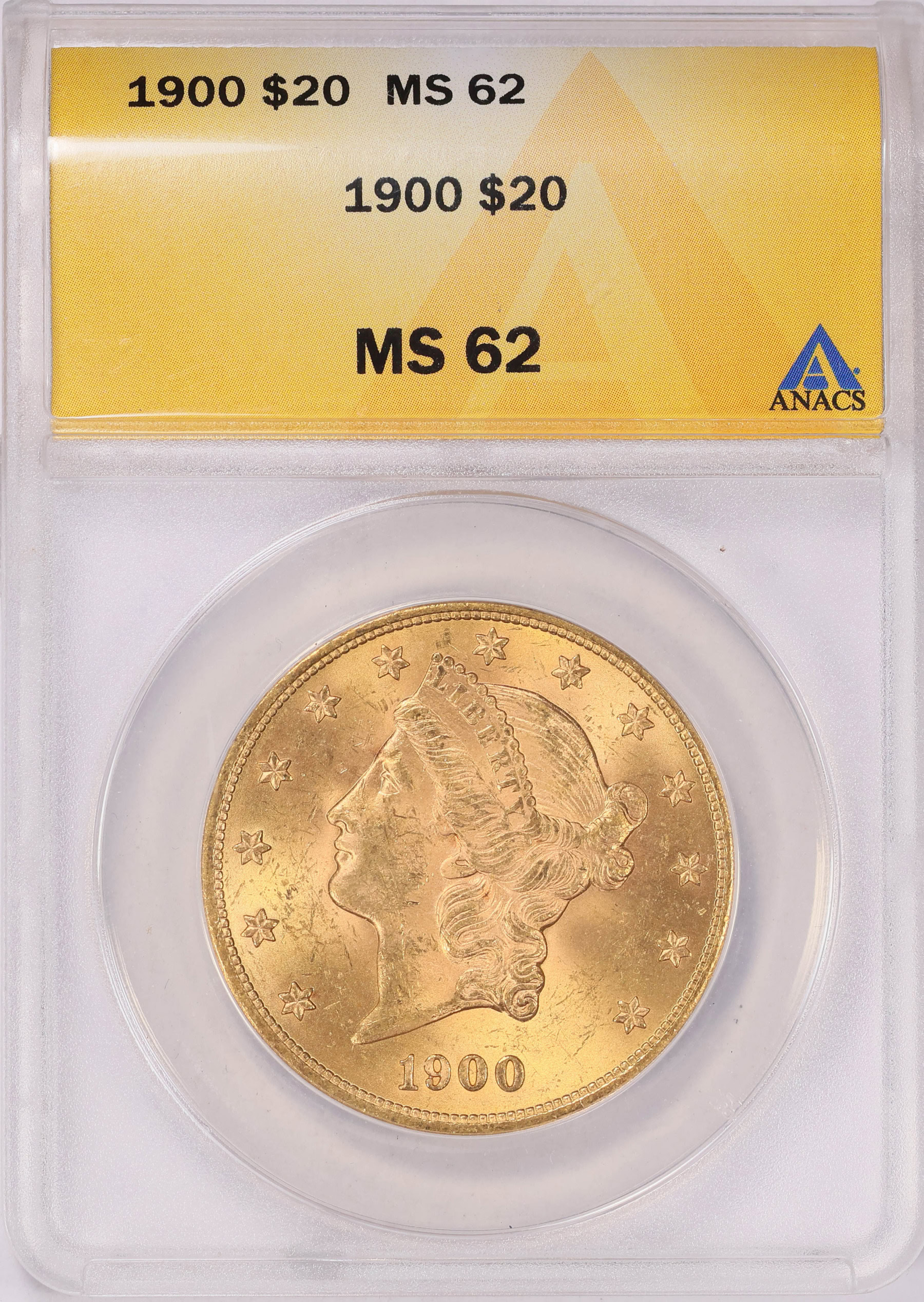 1900 Liberty Gold Double Eagle ANACS MS-62 (Item 1580204) | GreatCollections Coin Auctions