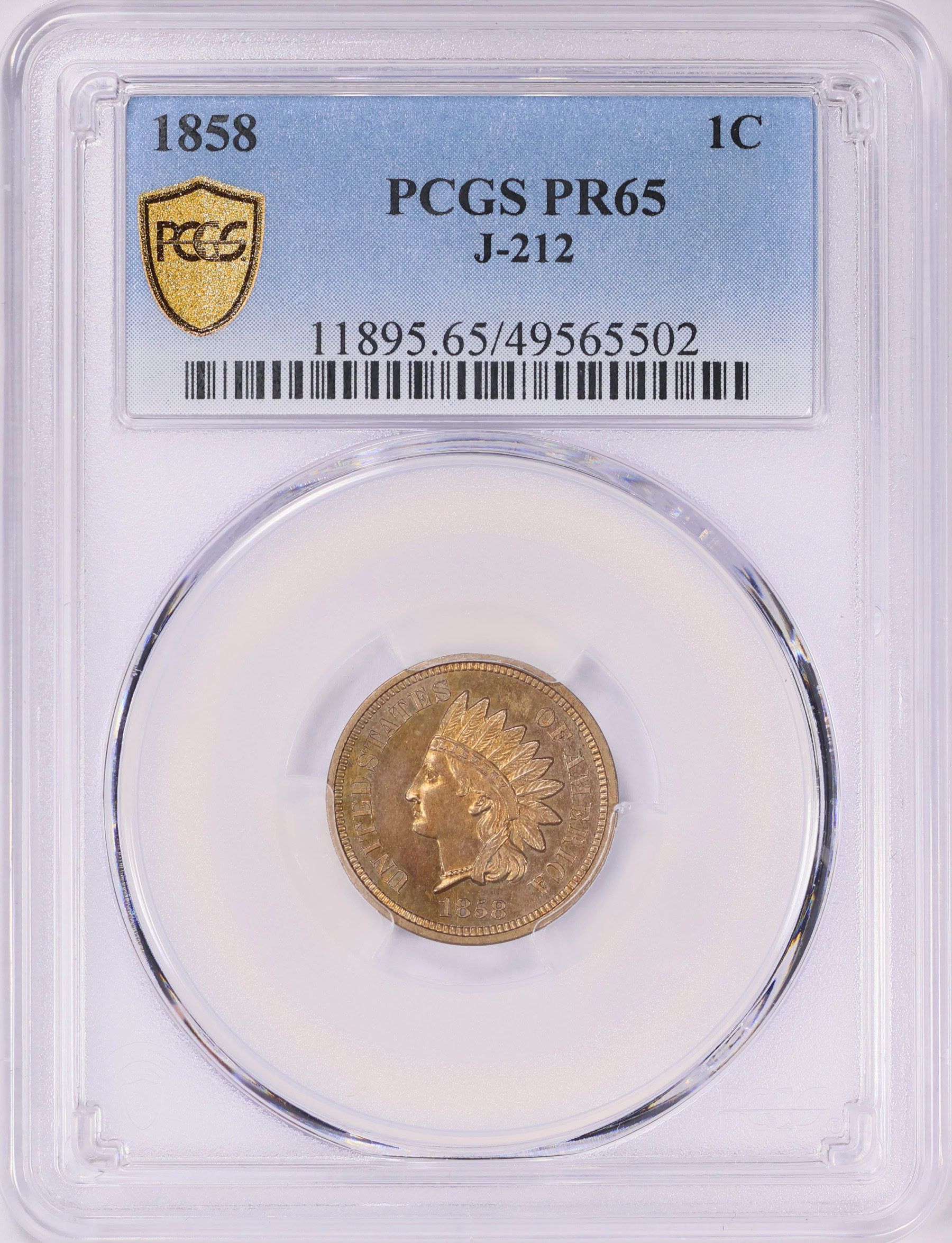 Pattern 1858 1c J-212 PCGS Proof-65 (Item 1583340) | GreatCollections ...