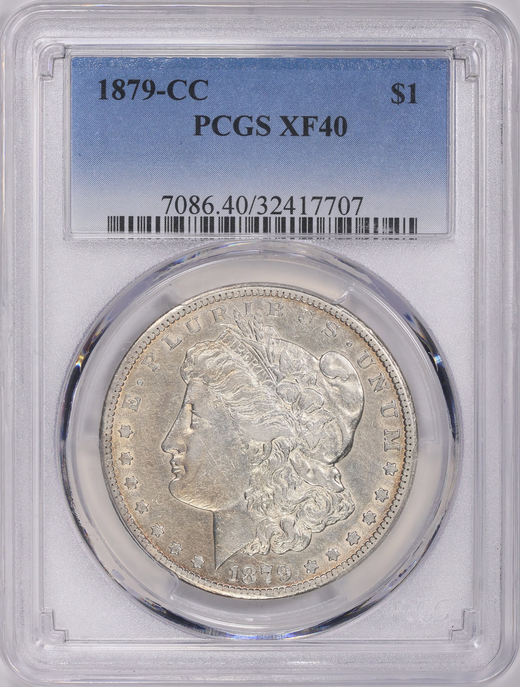 1879-CC Morgan Silver Dollar PCGS XF-40 (Item 1584509) | GreatCollections Coin Auctions