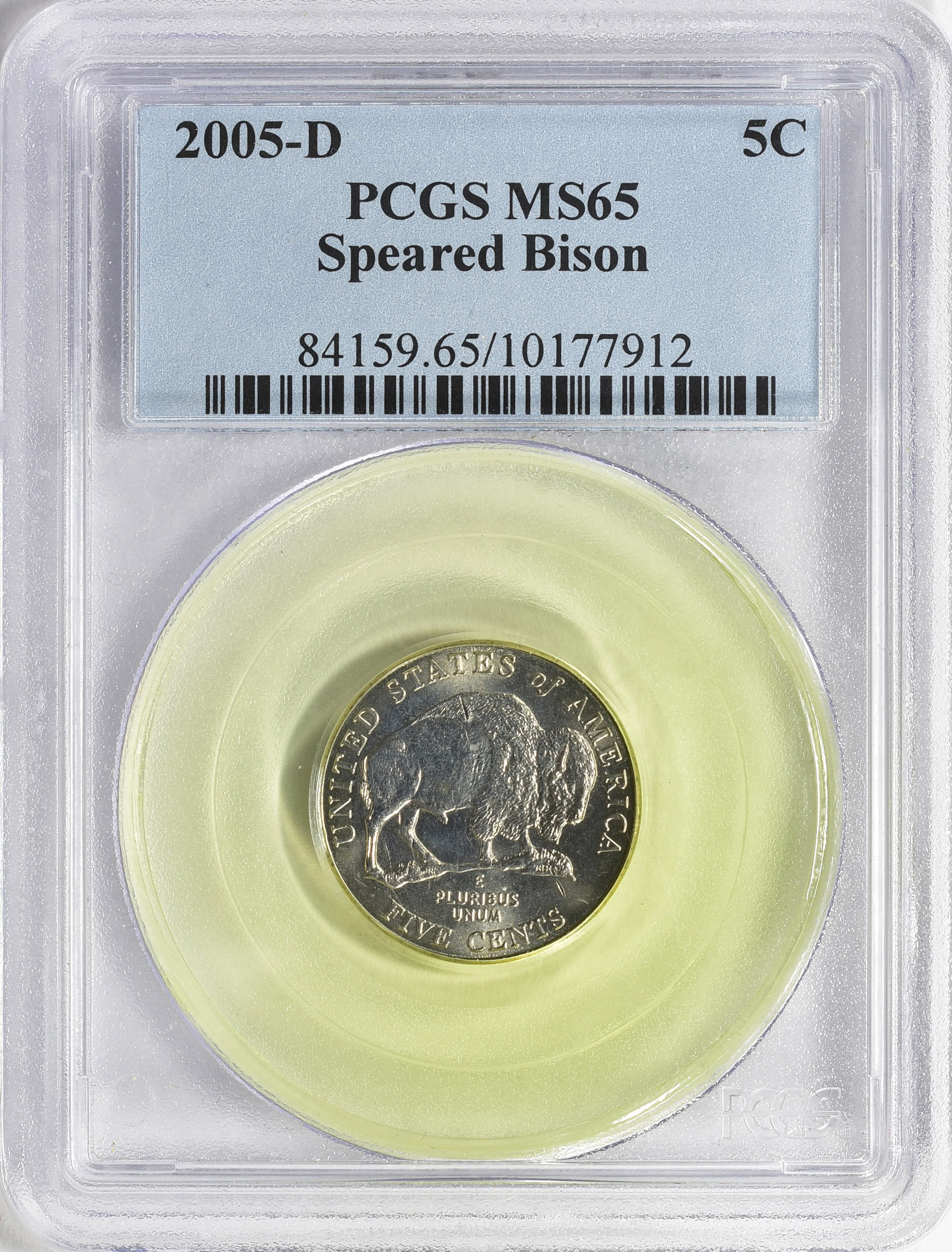 2005-D Jefferson Nickel Speared Bison PCGS MS-65 (Item 1586537 ...