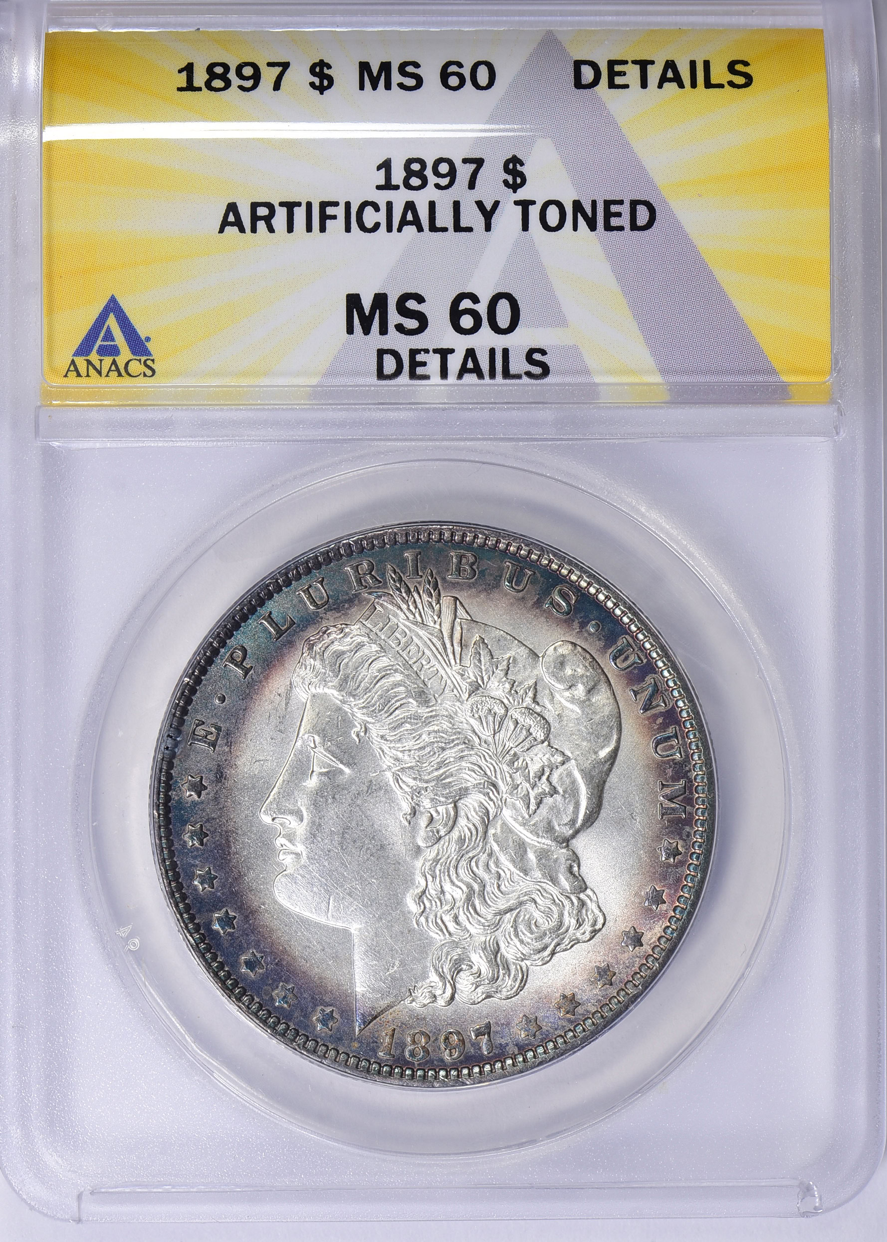 1897 Morgan Silver Dollar ANACS MS-60 Details (Item 1591368 ...