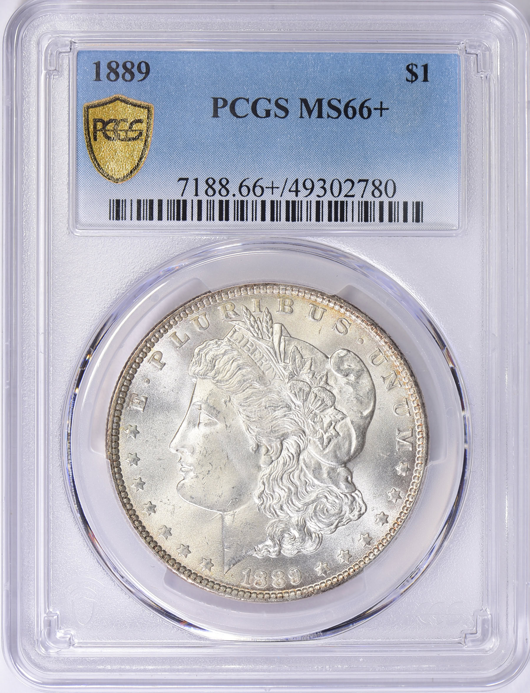 1889 Morgan Silver Dollar PCGS MS-66+ (Item 1591620) | GreatCollections ...