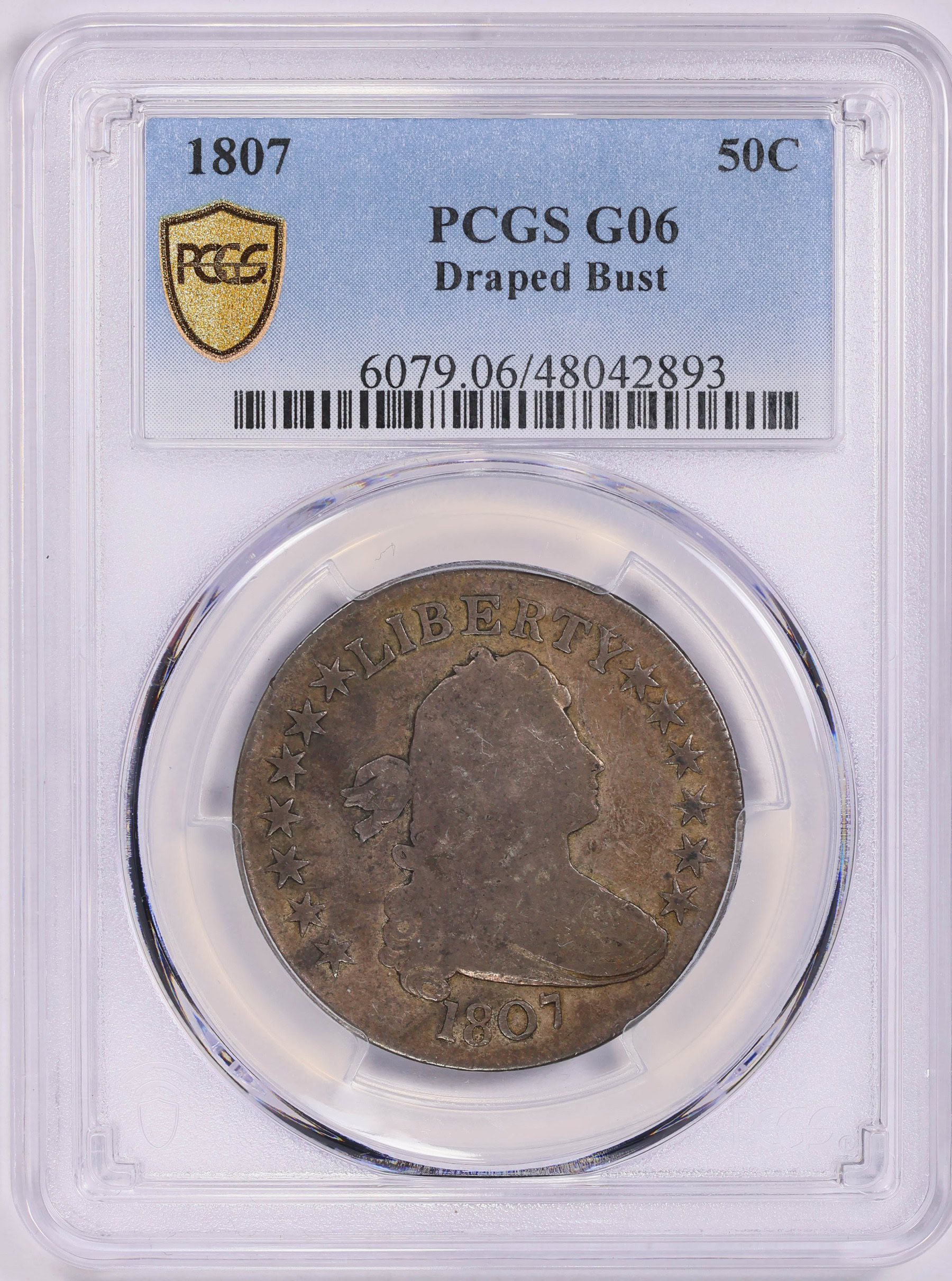 1807 Draped Bust Half Dollar PCGS G-06 (Item 1597184) | GreatCollections Coin Auctions
