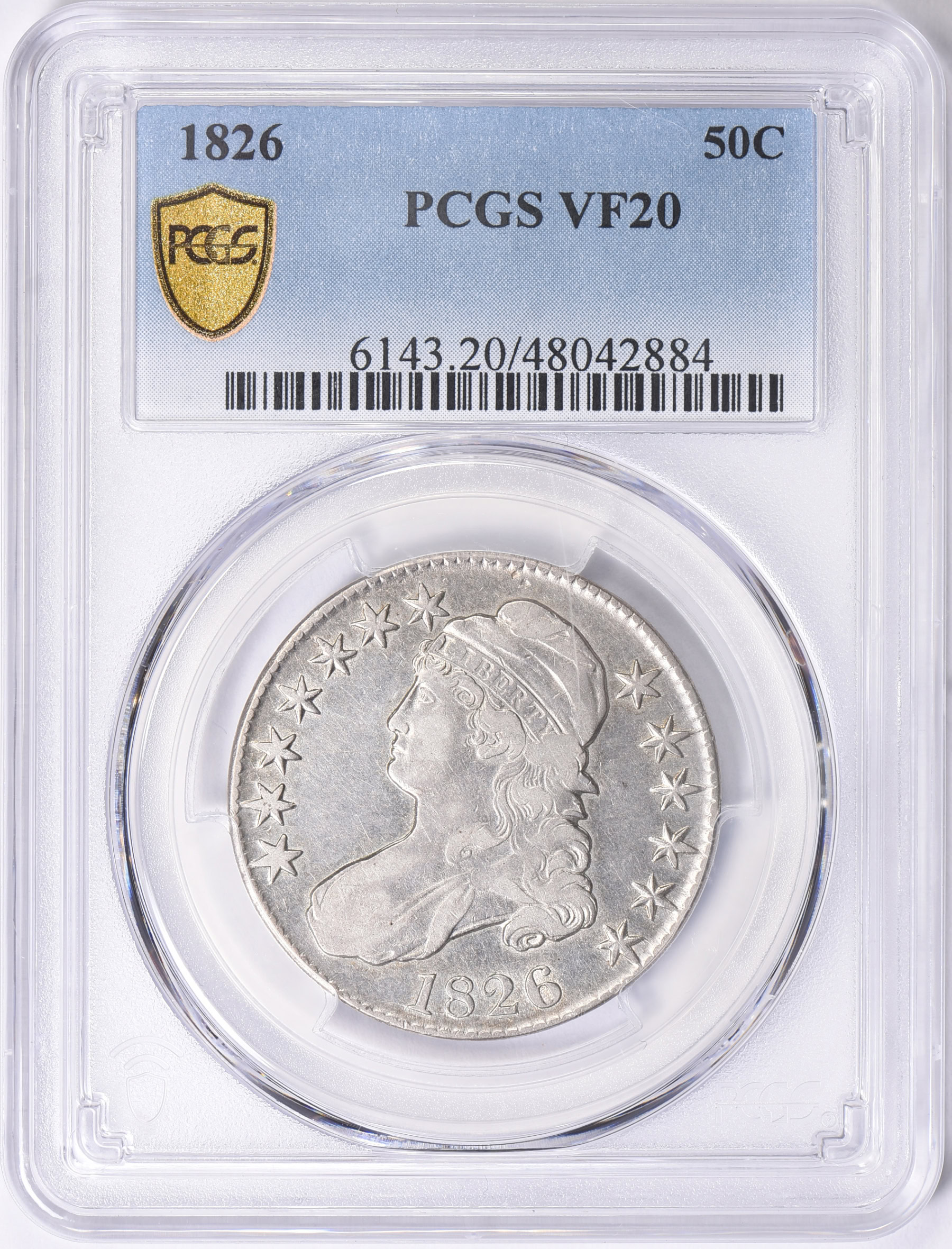 1826 Capped Bust Half Dollar PCGS VF-20 (Item 1597191) | GreatCollections Coin Auctions