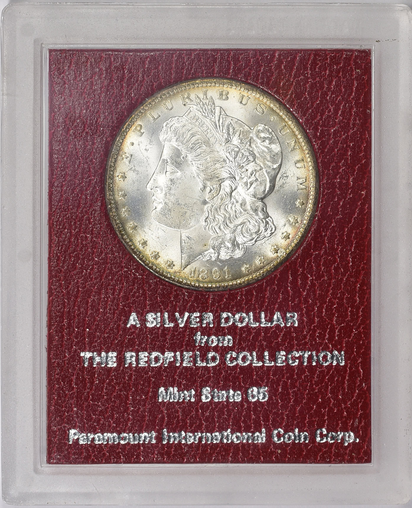 1891-CC Morgan Silver Dollar MS-65 (Redfield Collection) (Paramount Red ...