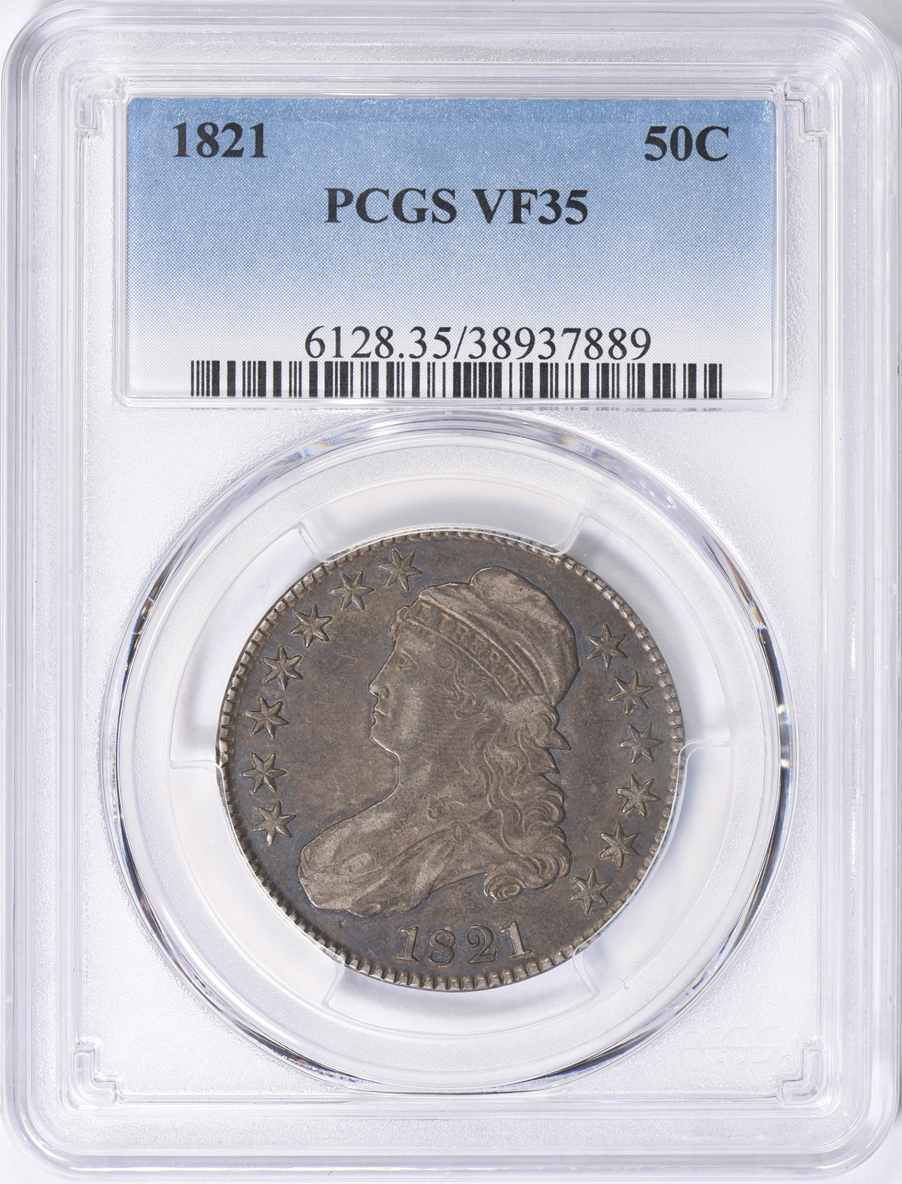 1821 Capped Bust Half Dollar PCGS VF-35 (Item 1599301) | GreatCollections Coin Auctions