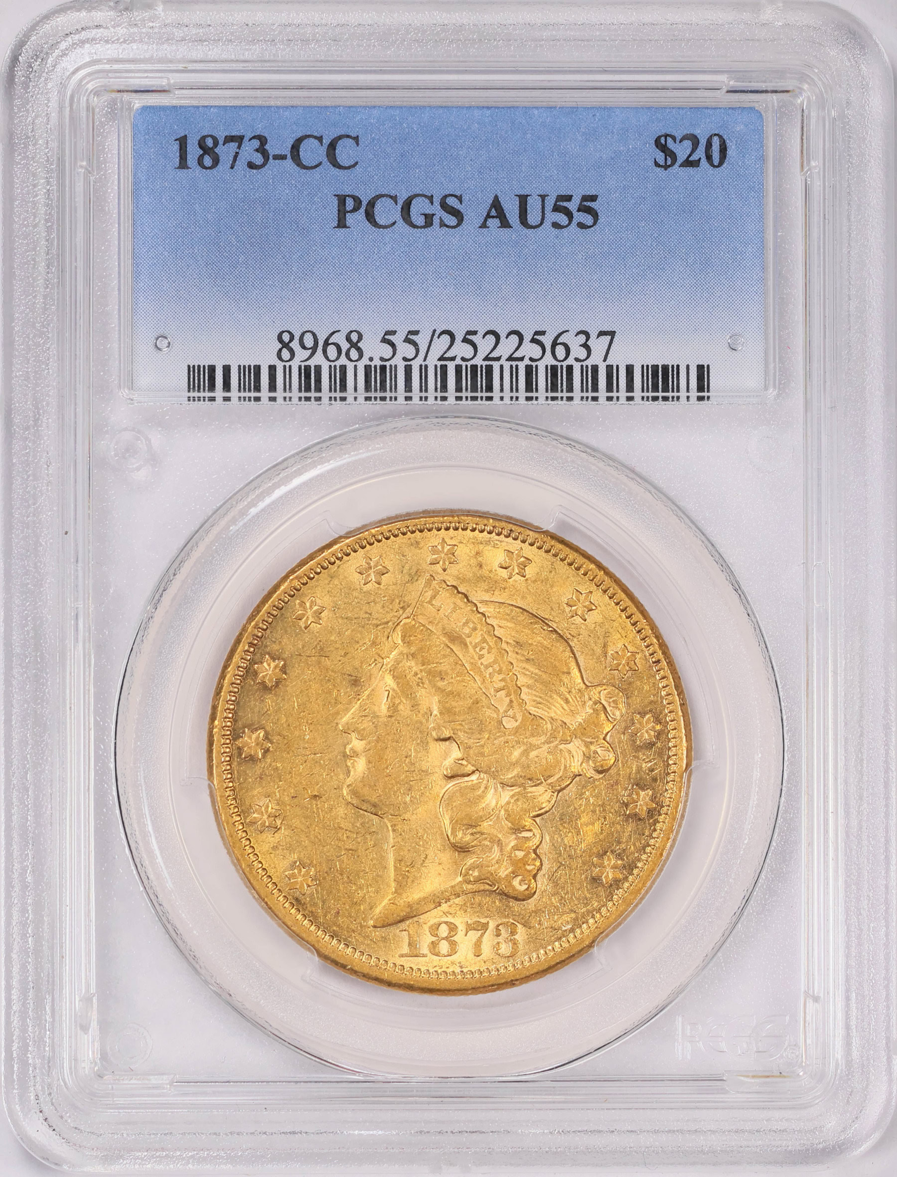 1873-CC Liberty Gold Double Eagle PCGS AU-55 (Item 1599963) | GreatCollections Coin Auctions