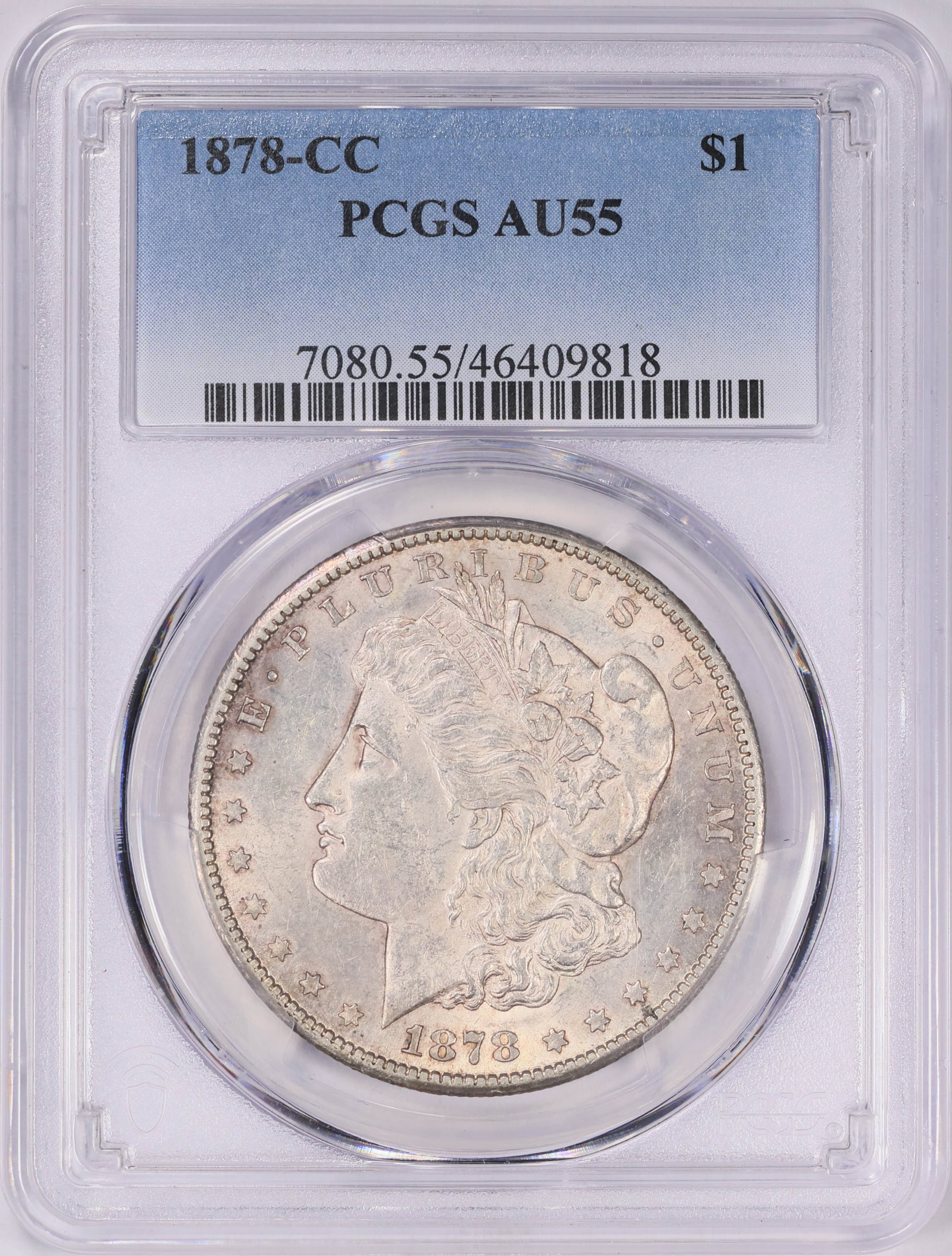 1878-CC Morgan Silver Dollar PCGS AU-55 (Item 1600310) | GreatCollections Coin Auctions