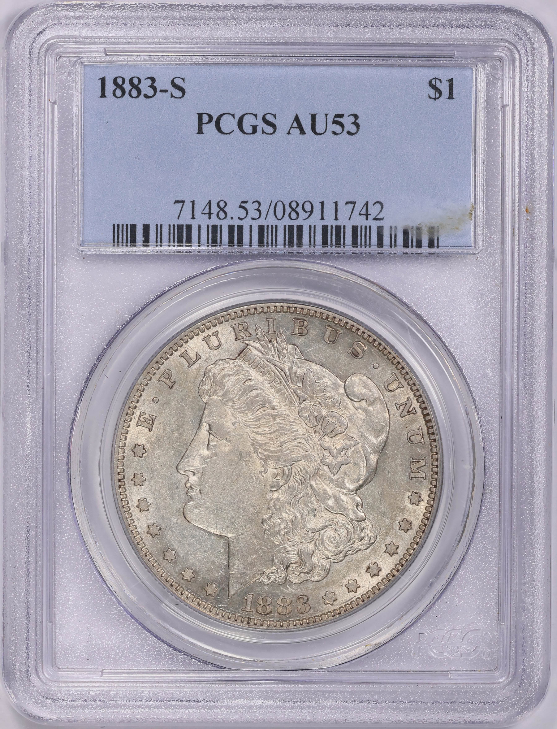 1883-S Morgan Silver Dollar PCGS AU-53 (Item 1600352 ...