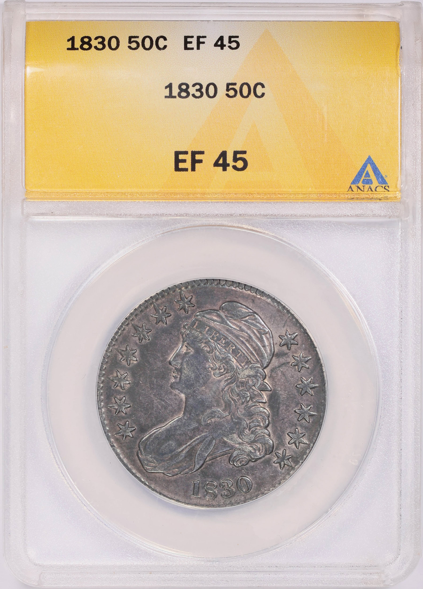 1830 Capped Bust Half Dollar ANACS XF-45 (Item 1601814) | GreatCollections Coin Auctions