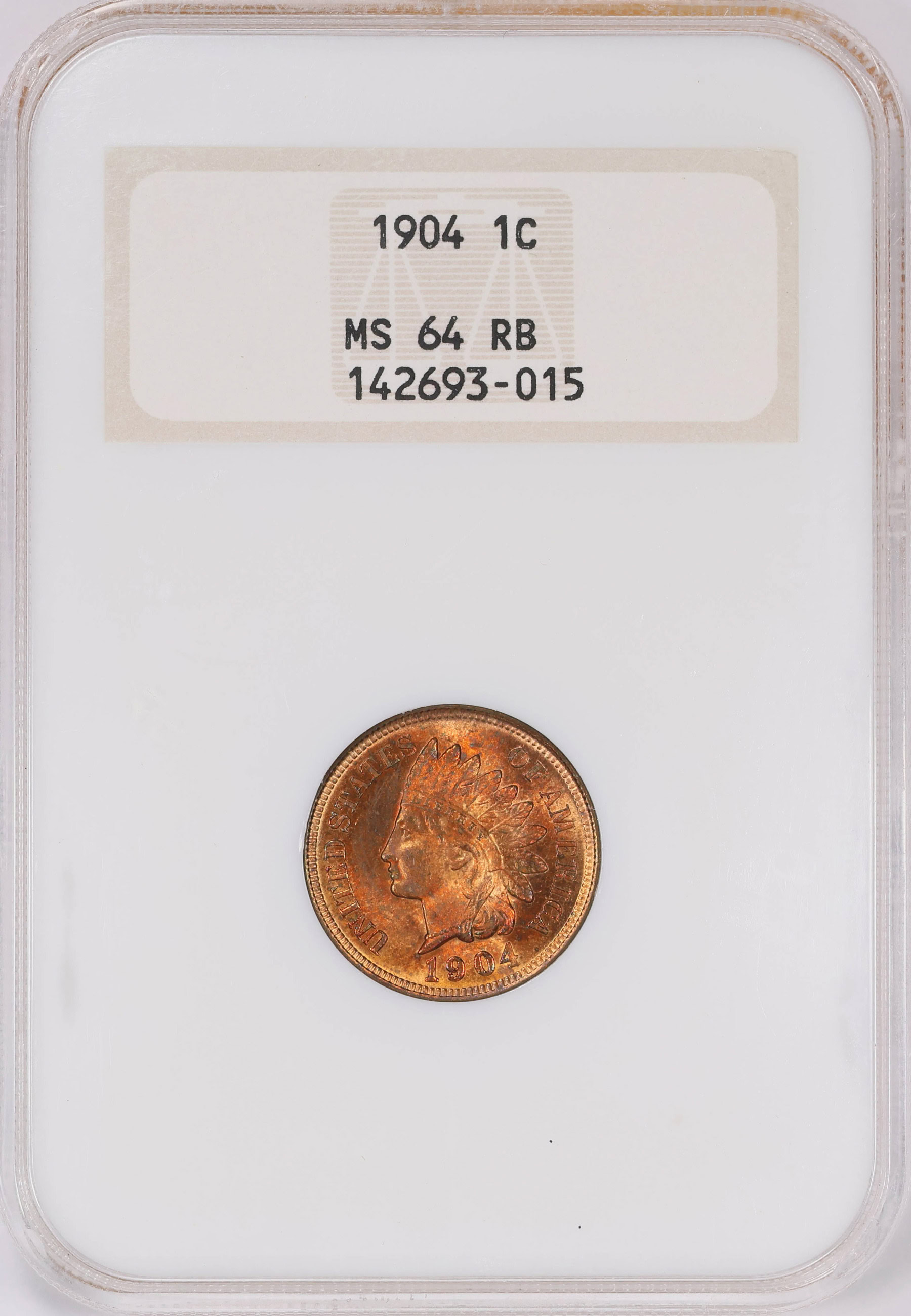 1904 Indian Cent NGC MS-64 RB OH (Item 1603677) | GreatCollections Coin ...
