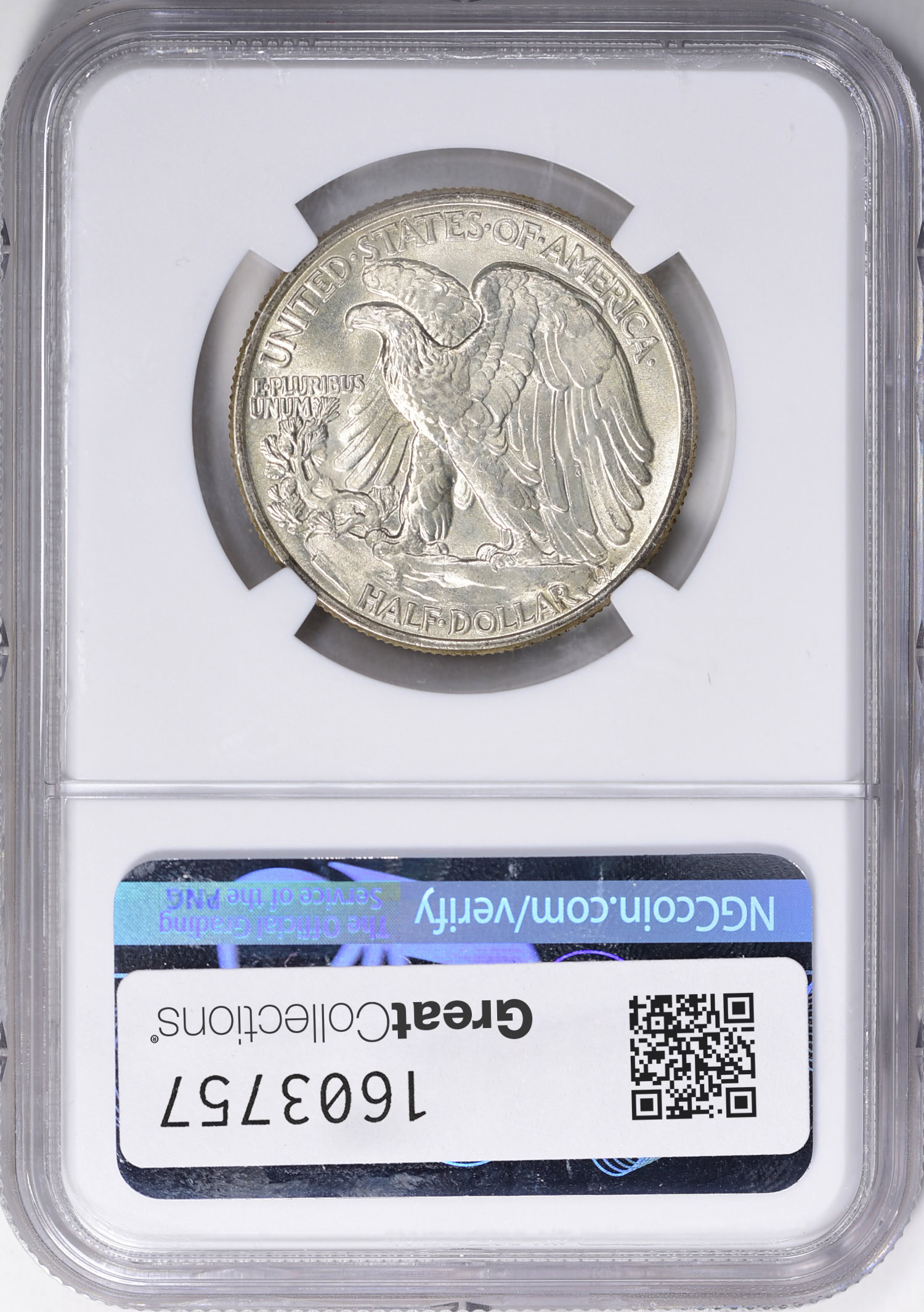 1946 Walking Liberty Half Dollar NGC MS-66 (CAC Green) (Toned) (Item 1603757) | GreatCollections ...