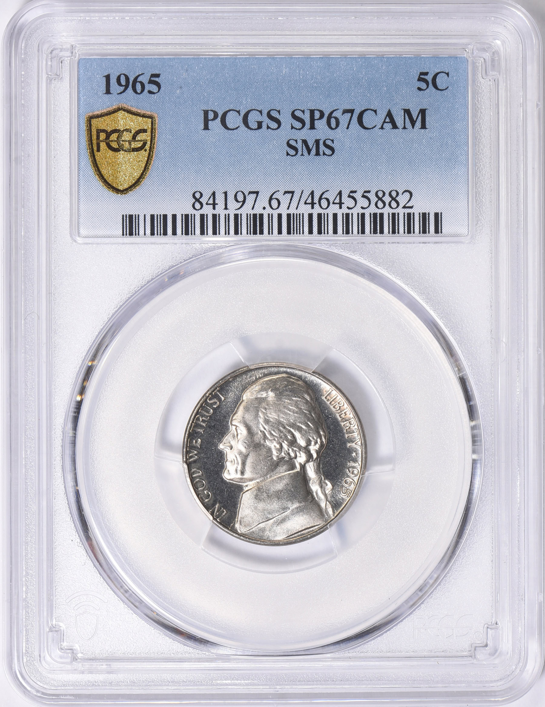 1965 Jefferson Nickel SMS PCGS SP-67 CAMEO (Item 1606661 ...