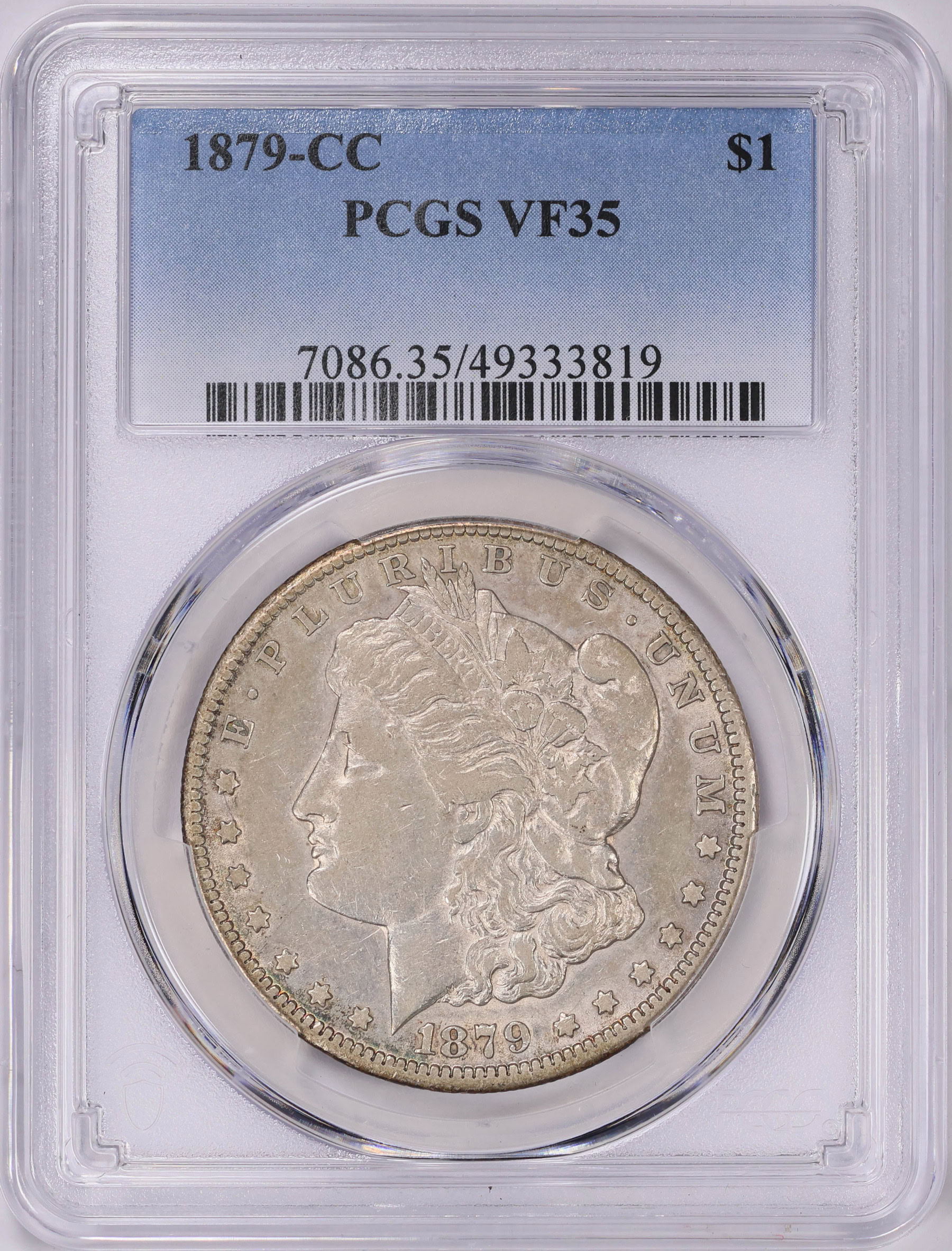 1879-CC Morgan Silver Dollar PCGS VF-35 (Item 1613676) | GreatCollections Coin Auctions