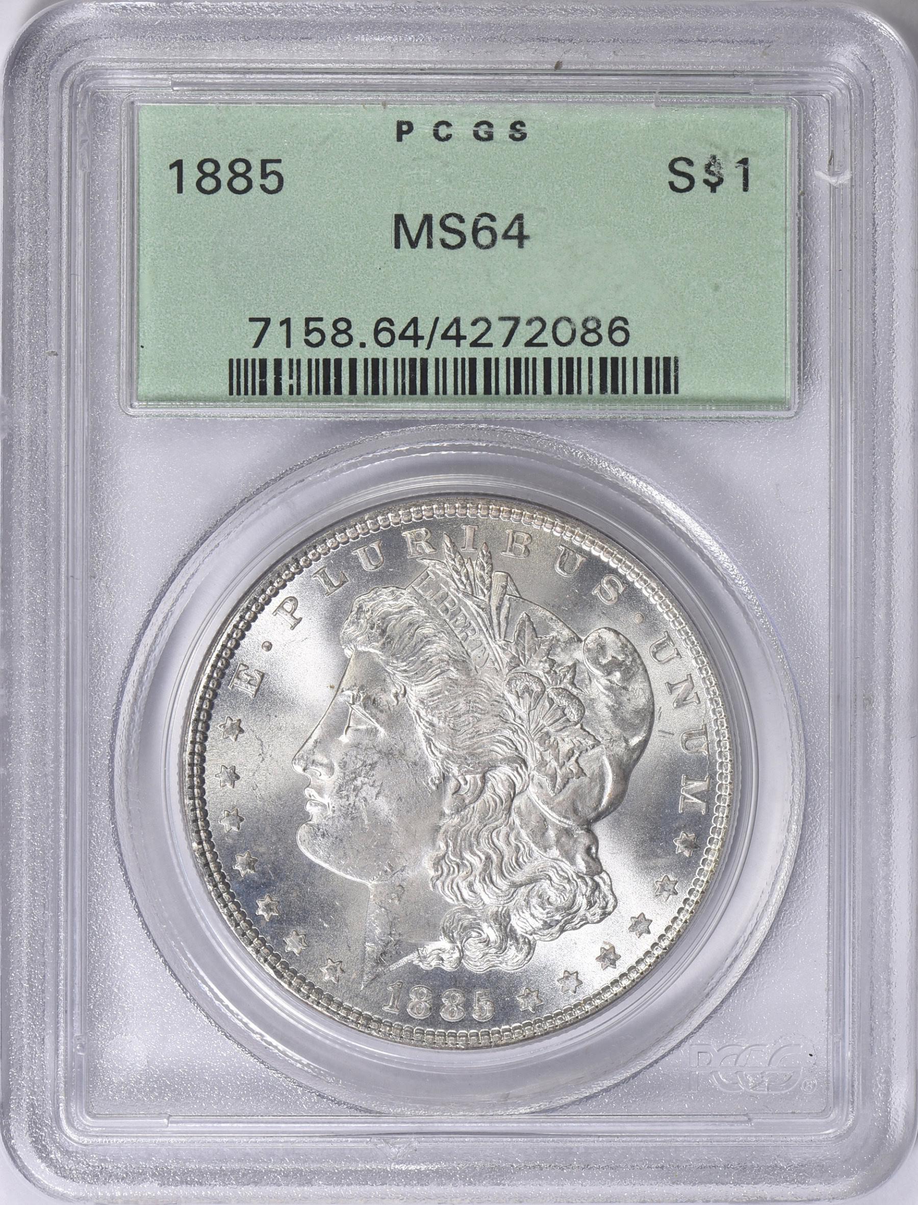 1885 Morgan Silver Dollar PCGS MS-64 OGH (Item 1613843) | GreatCollections Coin Auctions
