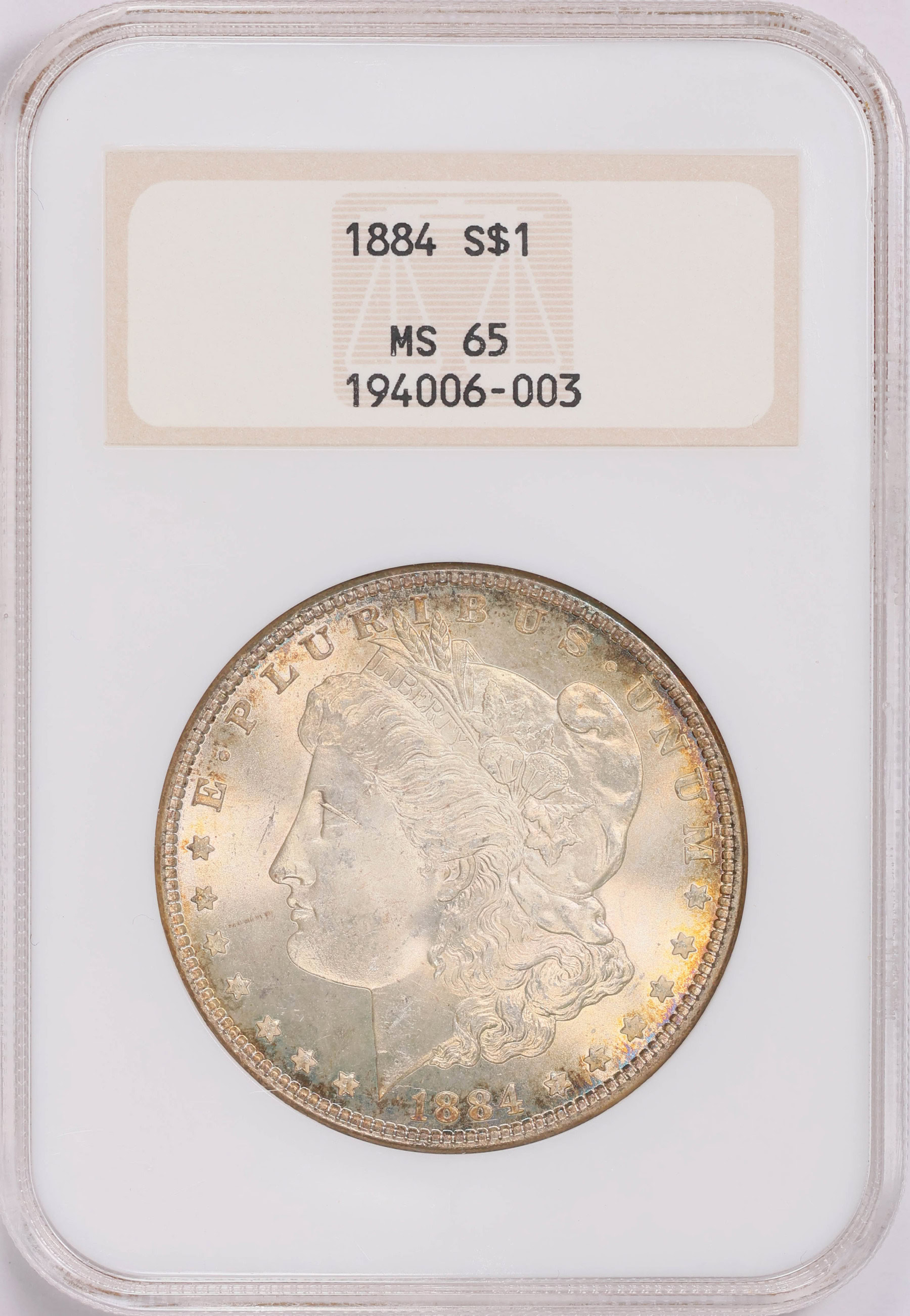 1884 Morgan Silver Dollar NGC MS-65 OH (Toned) (Item 1613973 ...
