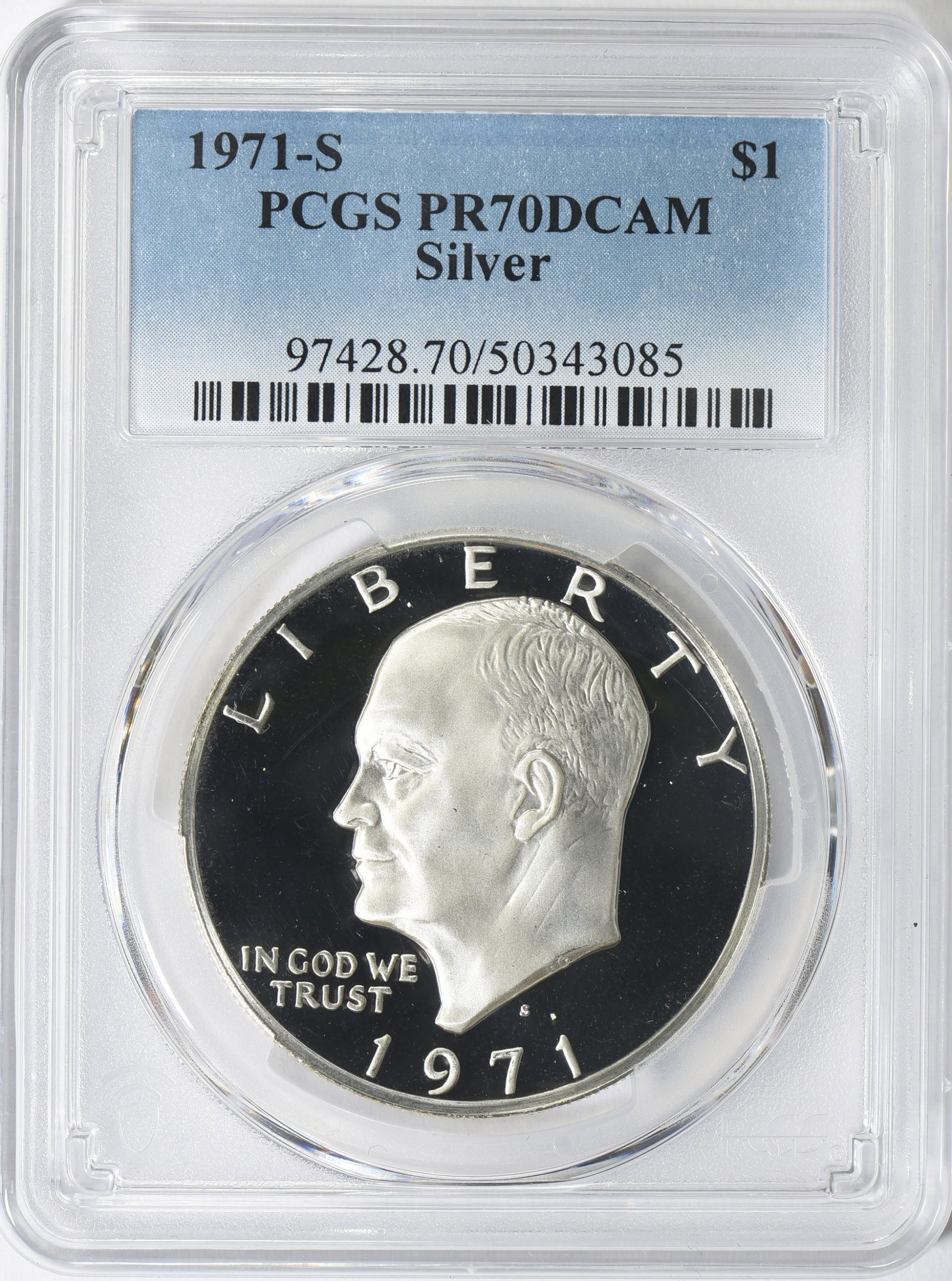 1971-S Eisenhower Dollar Silver PCGS Proof-70 DCAM (Item 1614760 ...
