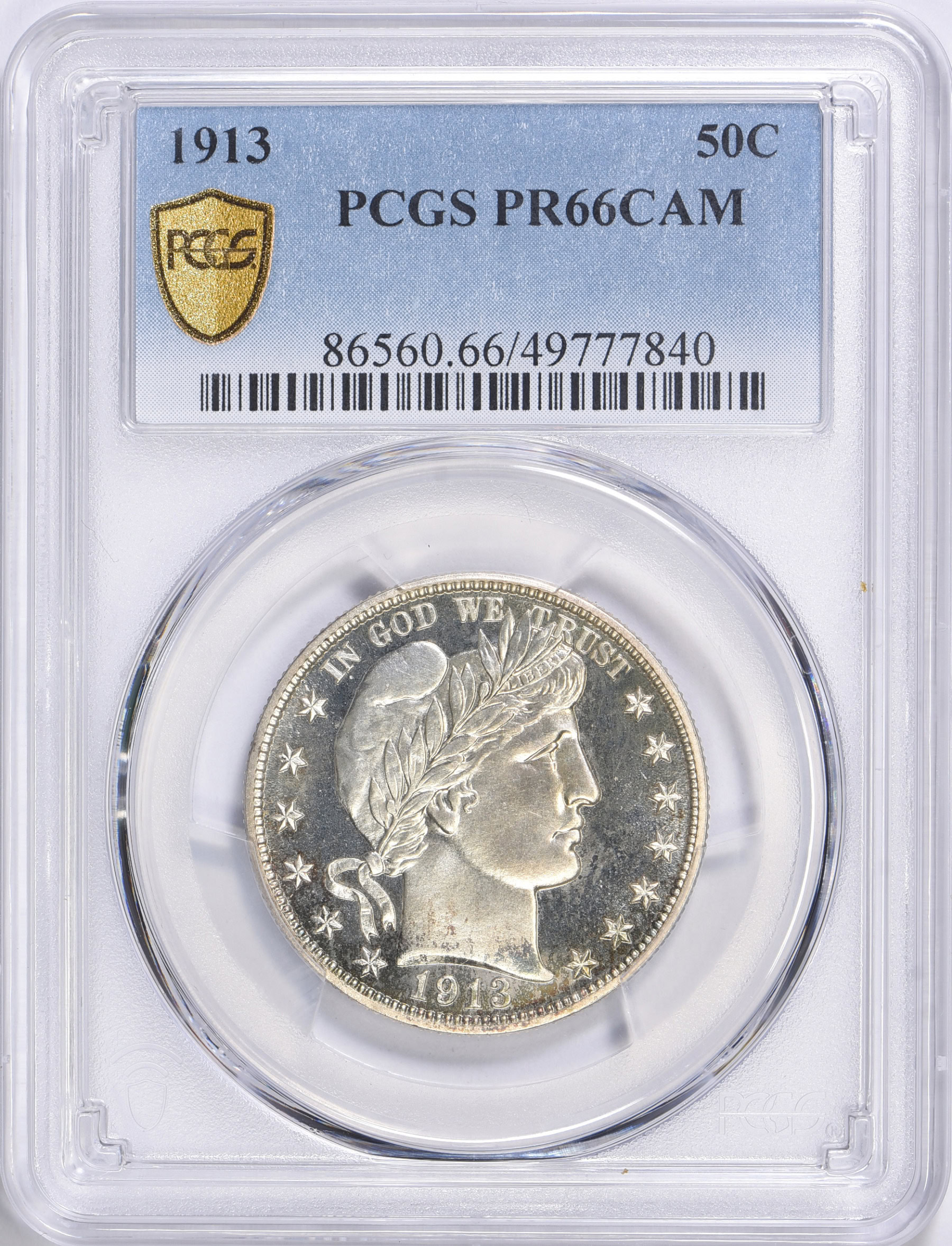 1913 Barber Half Dollar PCGS Proof-66 CAMEO (Item 1616142) | GreatCollections Coin Auctions