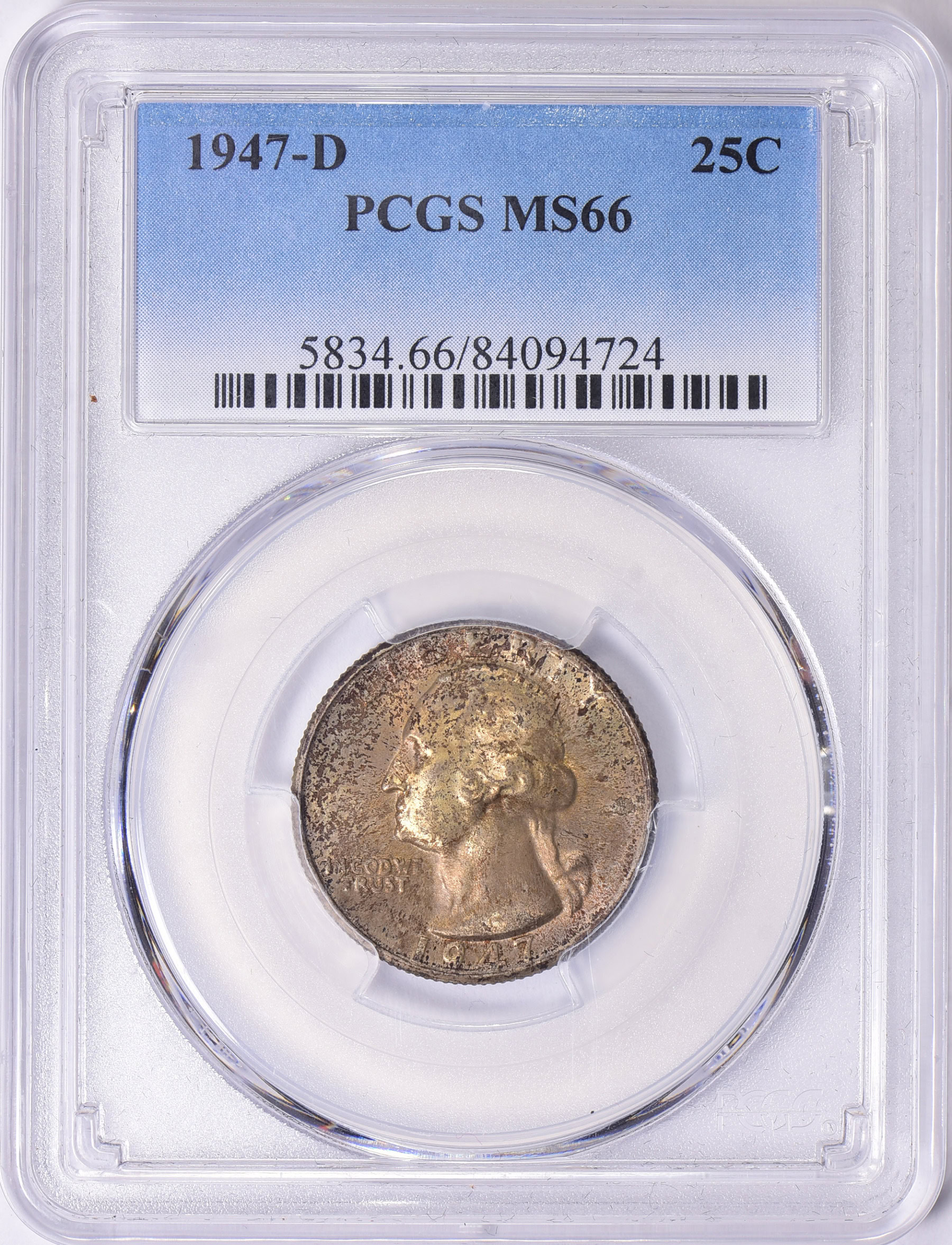 1947-D Washington Quarter PCGS MS-66 (Item 1616998) | GreatCollections Coin Auctions