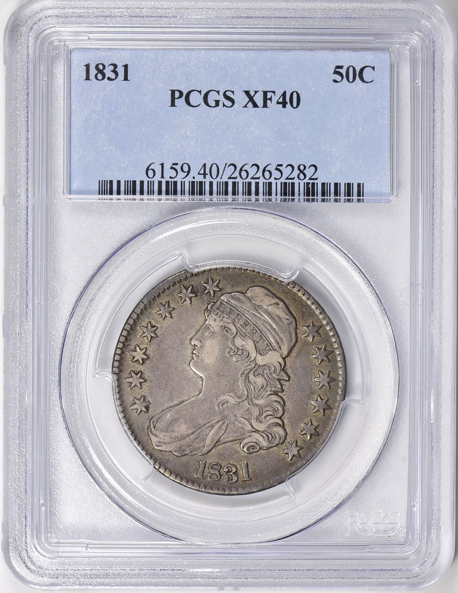 1831 Capped Bust Half Dollar PCGS XF-40 (Item 1617441) | GreatCollections Coin Auctions